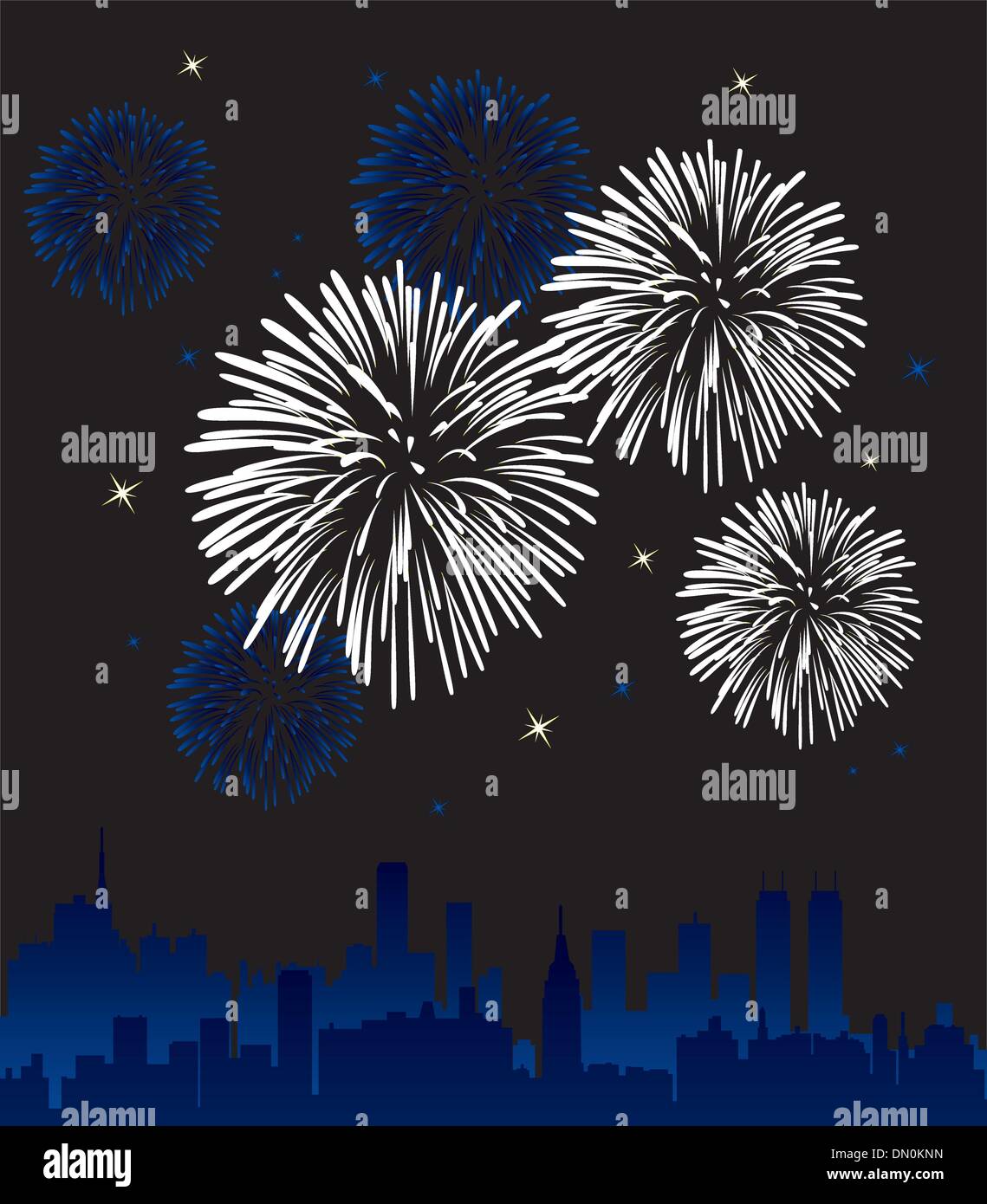 Silhouette of a city Stock Vector Images - Alamy