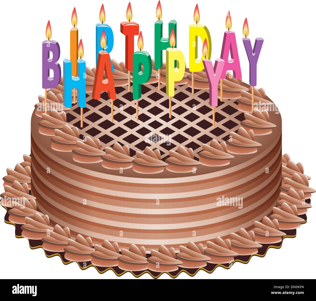 vector birthday cake Stock Vector Image & Art - Alamy