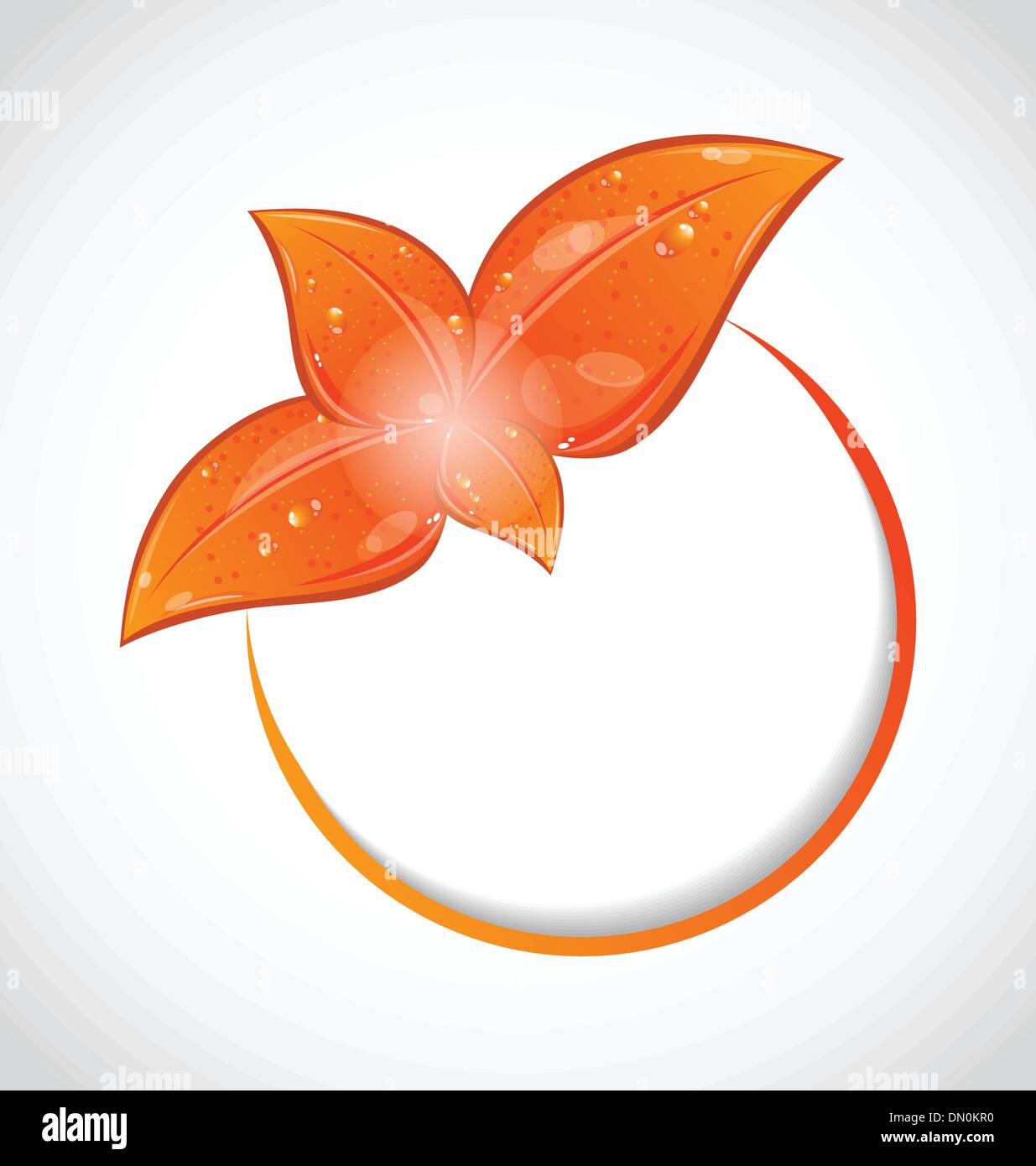 Round frame with autumnal leaf elements Stock Vector Image & Art - Alamy