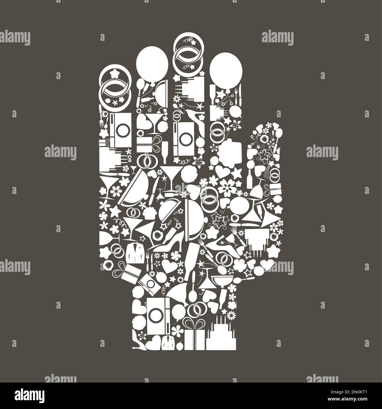 Hand and shoes Stock Vector Images - Alamy