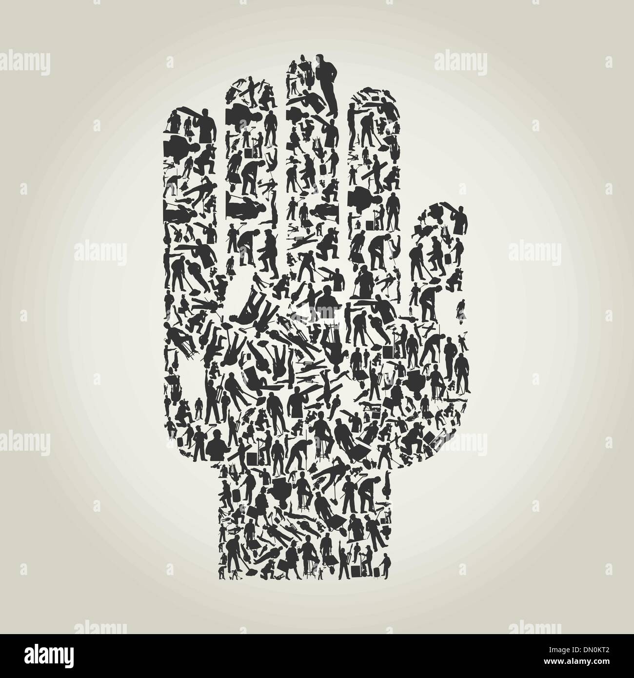Hand building Stock Vector Images - Alamy