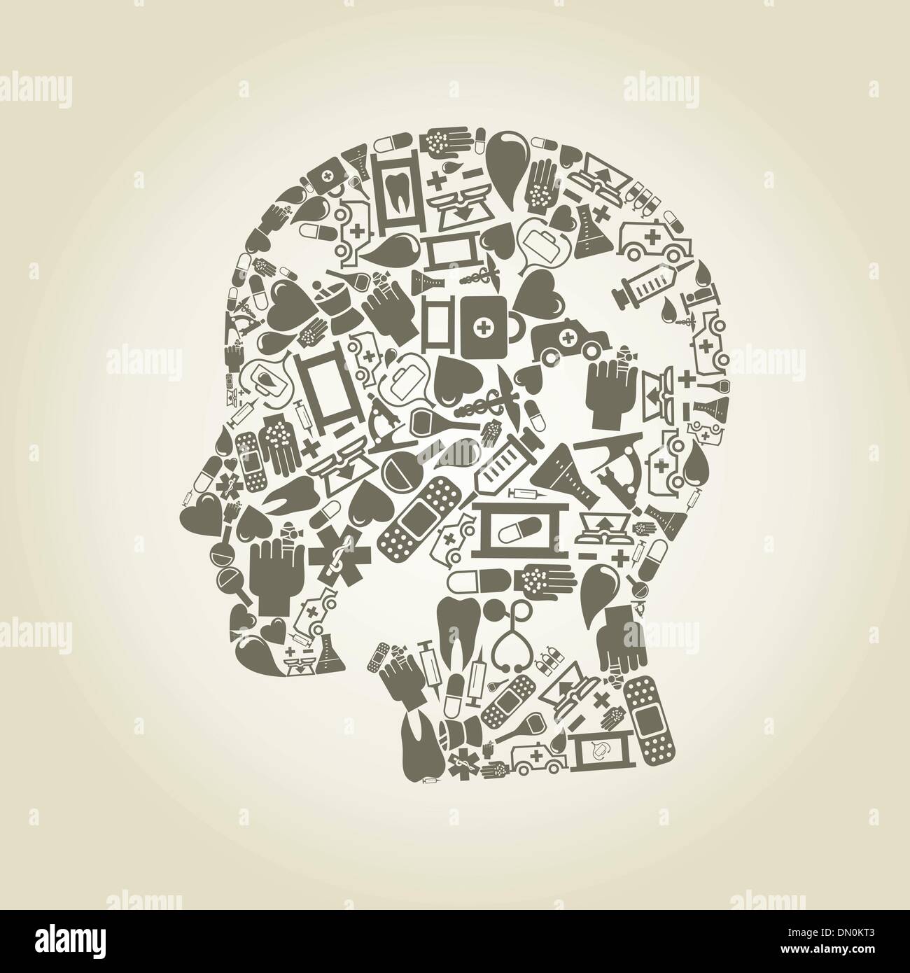 Head inspection Stock Vector Images - Alamy