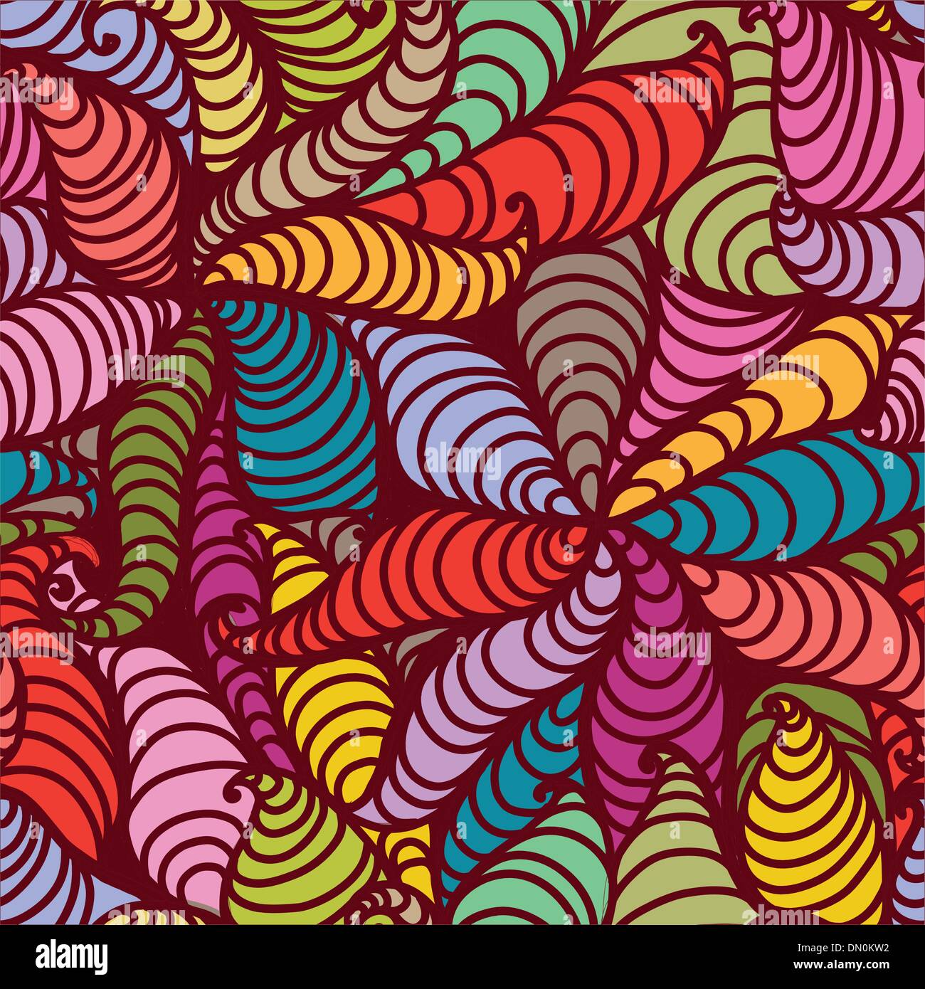 Seamless abstract hand-drawn pattern Stock Vector Image & Art - Alamy