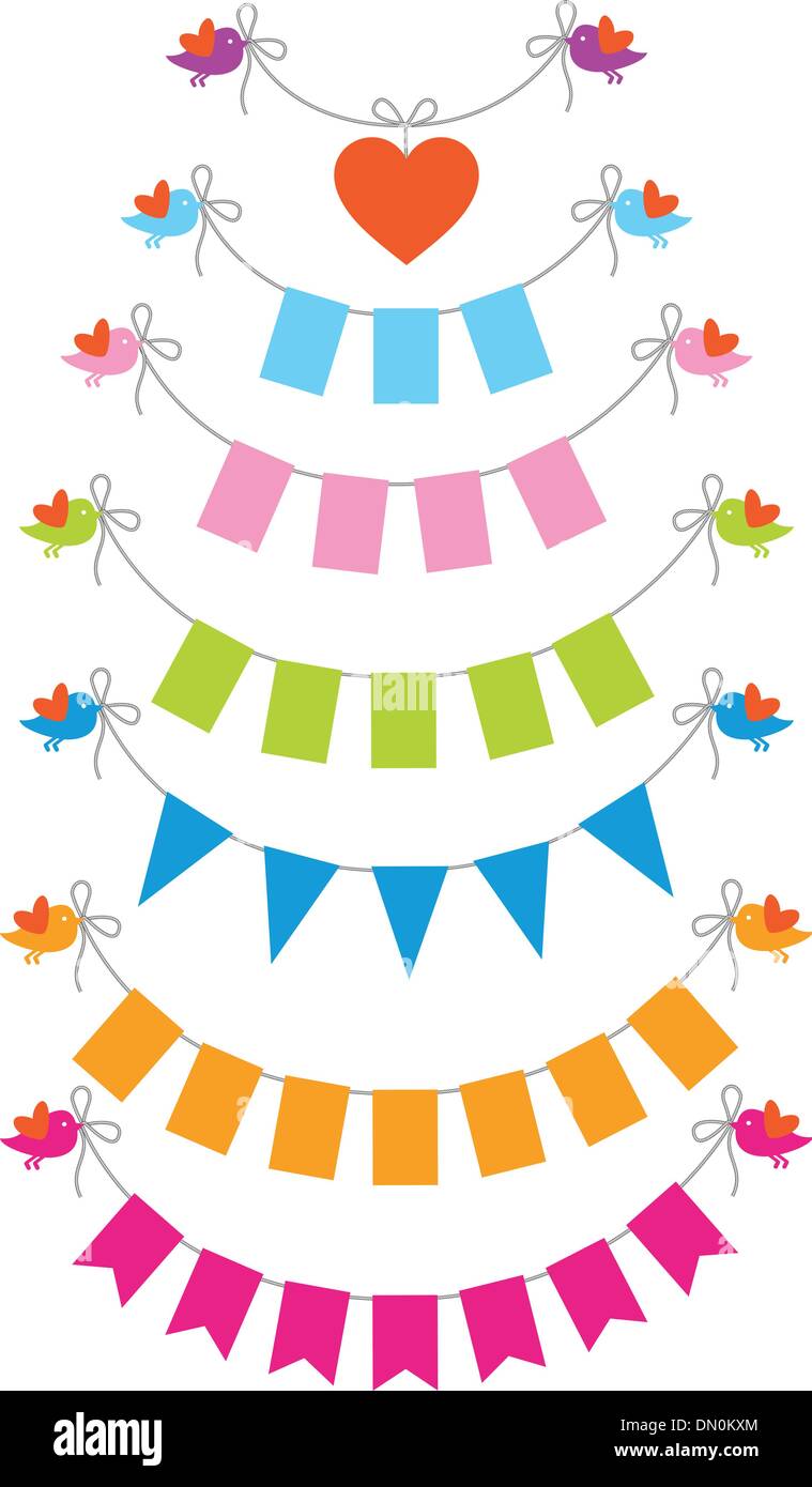 Festival bunting flags hi-res stock photography and images - Alamy