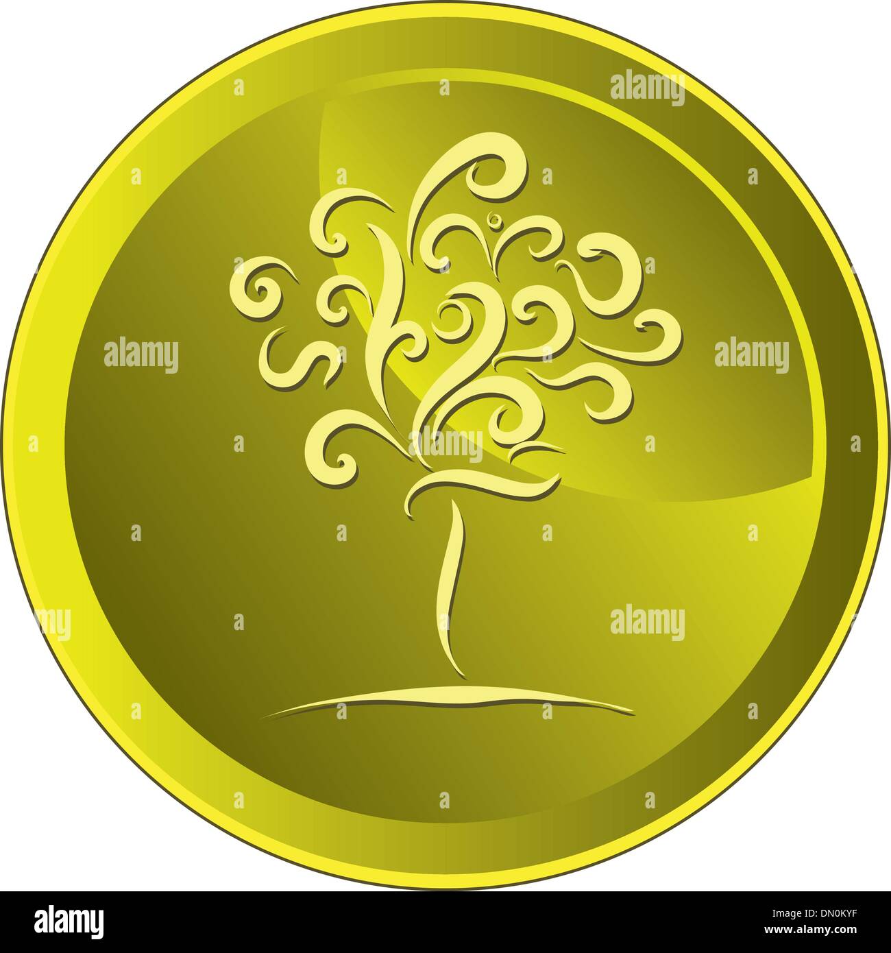 Vector illustration of coin Stock Vector Image & Art - Alamy