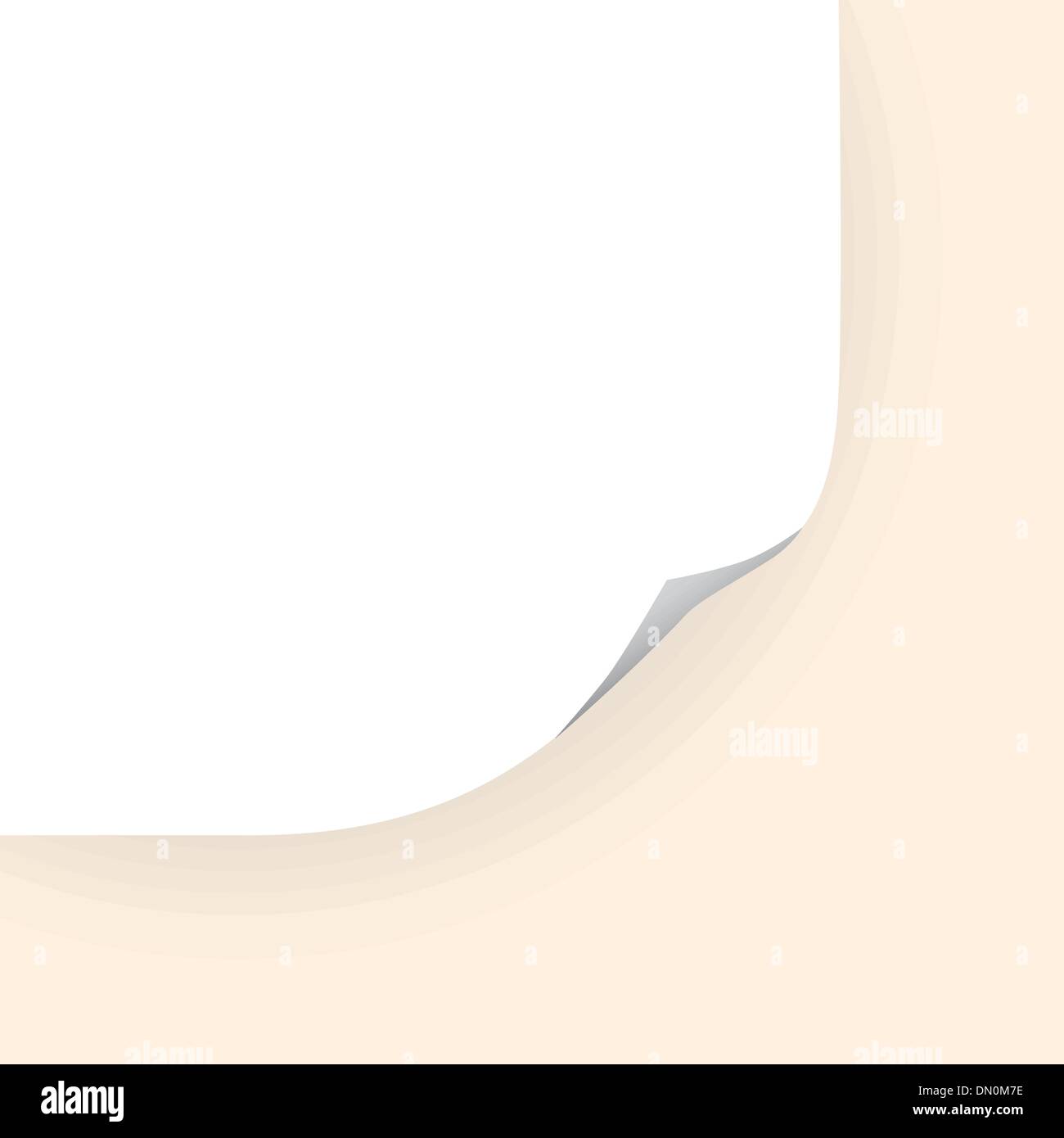 Curved sheet of paper Stock Vector Image & Art - Alamy