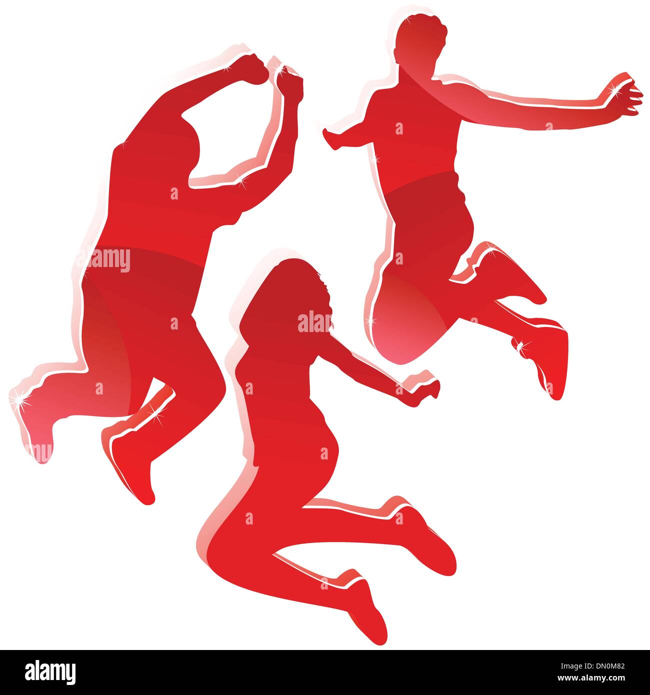 3 friends women Stock Vector Images - Alamy