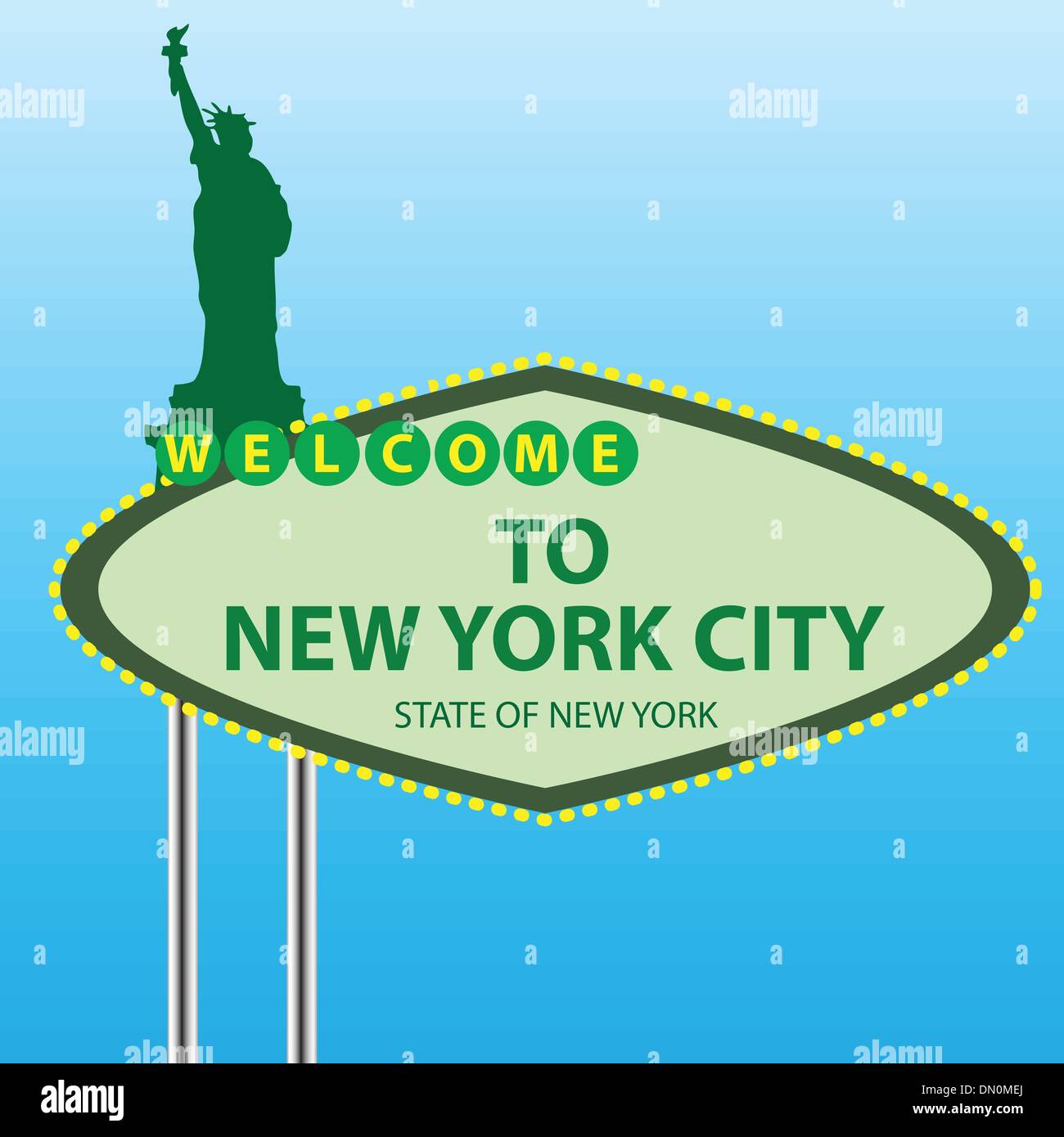 Welcome to New York Stock Vector Image & Art - Alamy