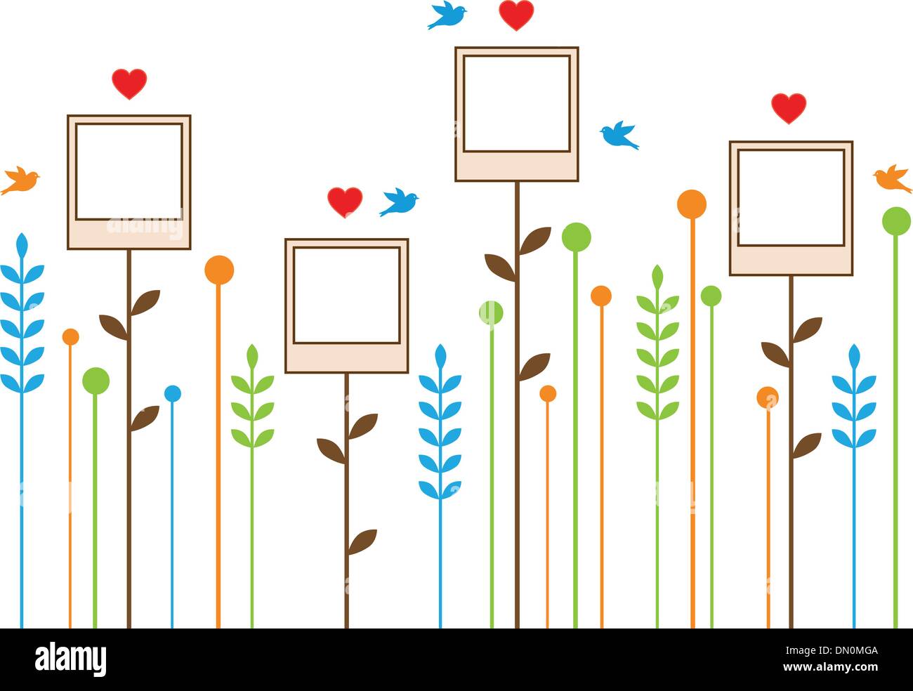 Photograph frame animal Stock Vector Images - Alamy