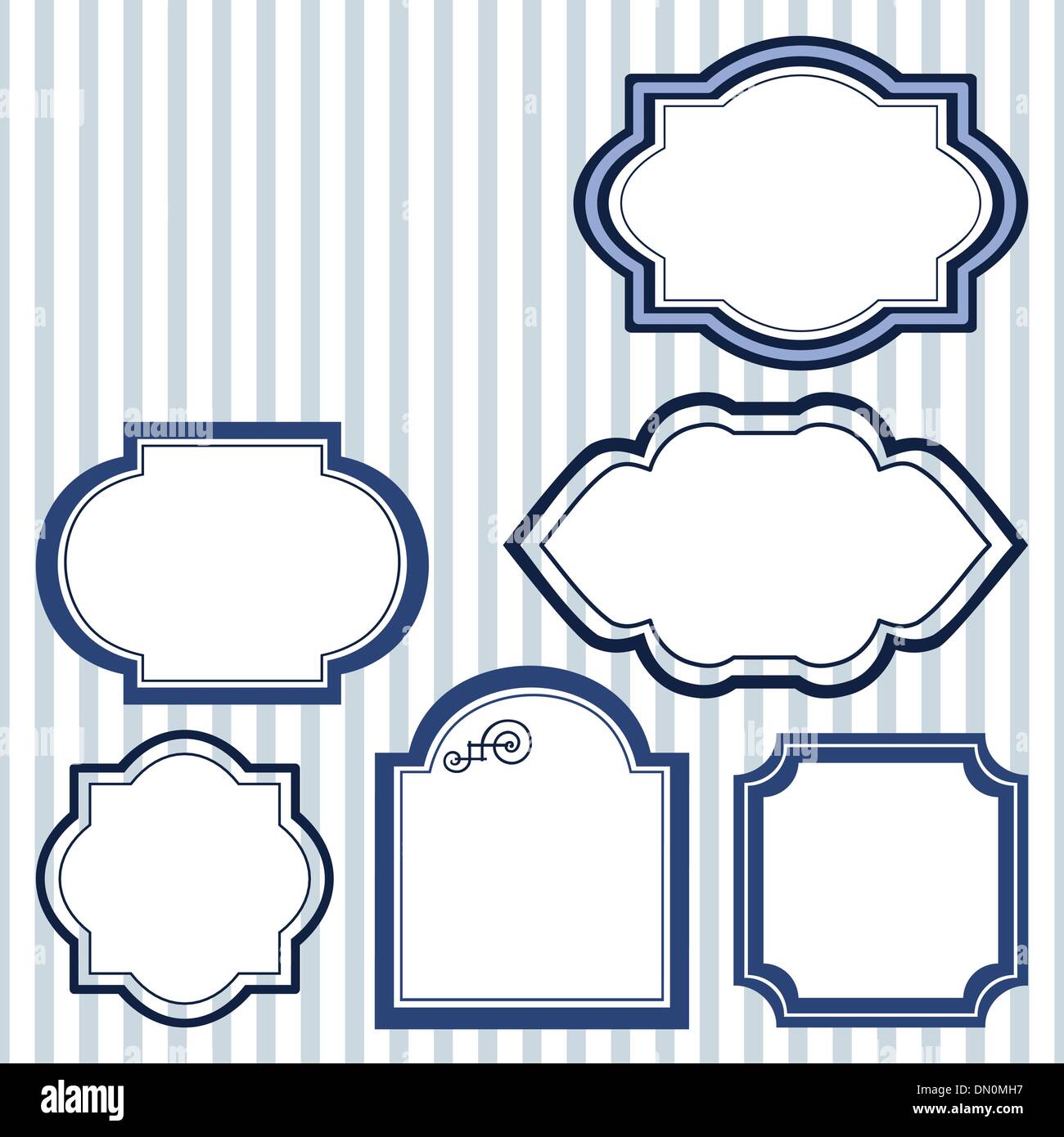 Set of design frames Stock Vector Image & Art - Alamy