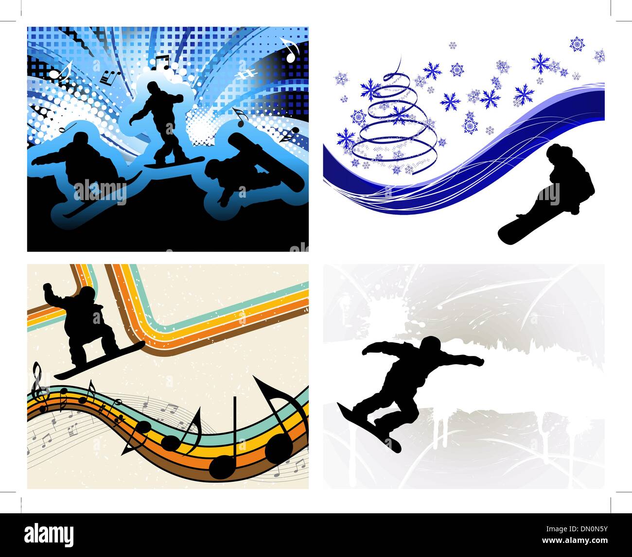 Snowboard design art Stock Vector Images - Alamy
