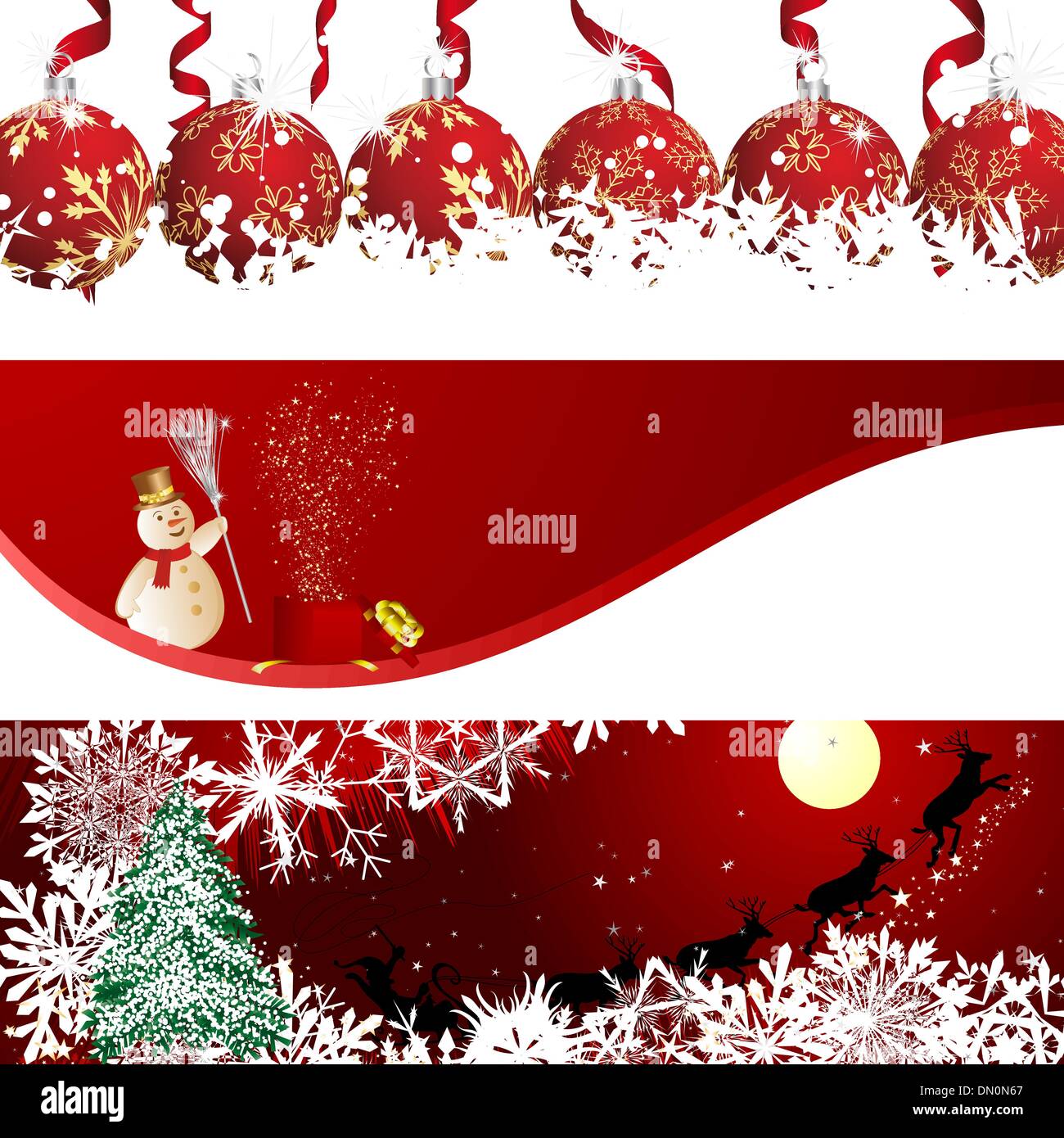 Christmas banner set Stock Vector Image & Art - Alamy