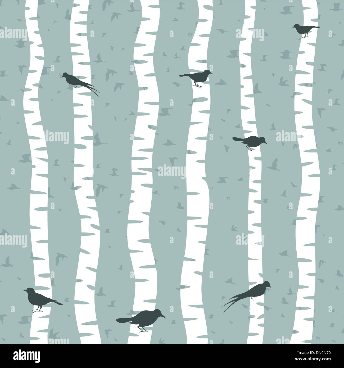 Birch tree pattern Stock Vector Images - Alamy
