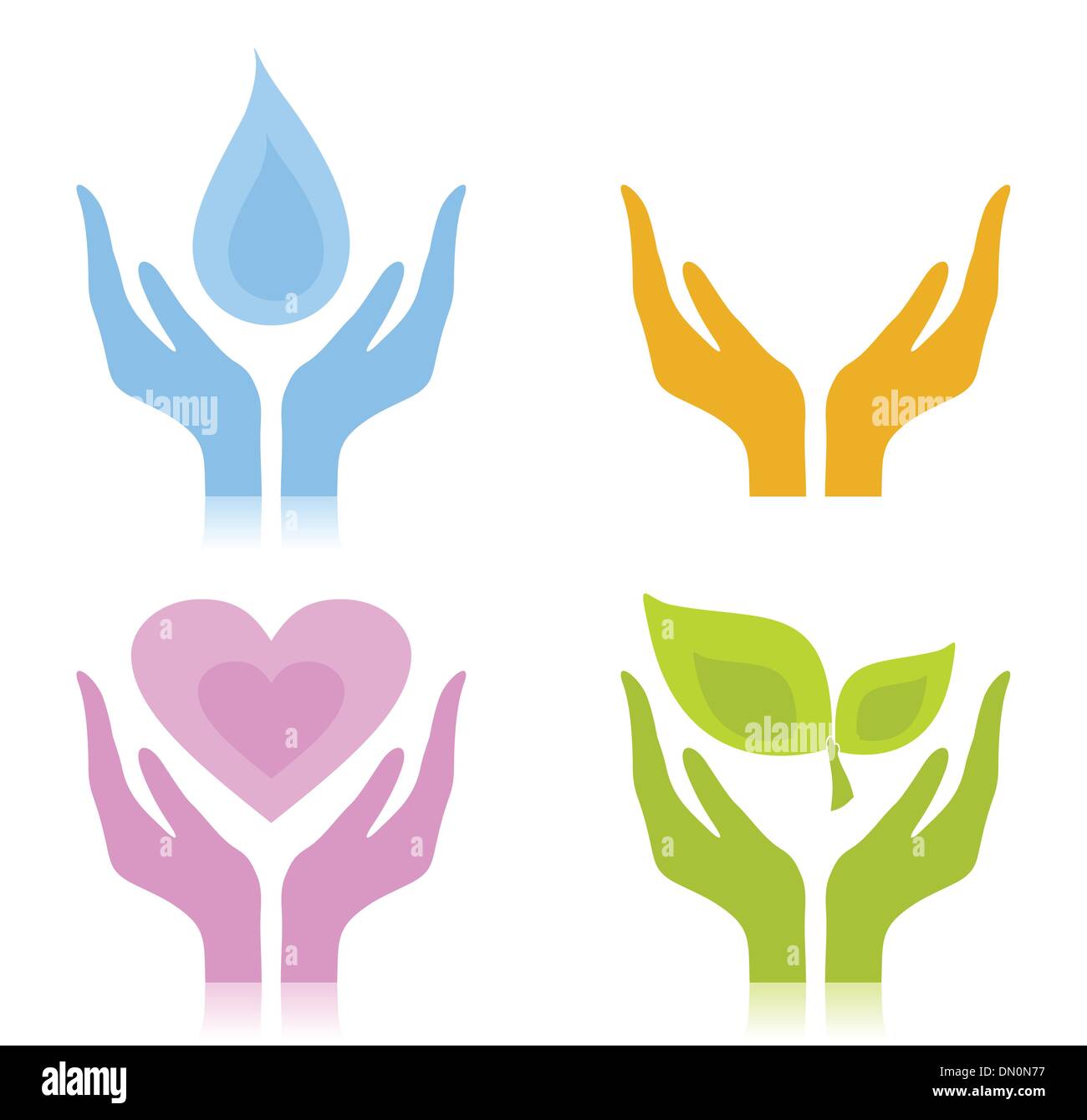 Hand at spa Stock Vector Images - Alamy