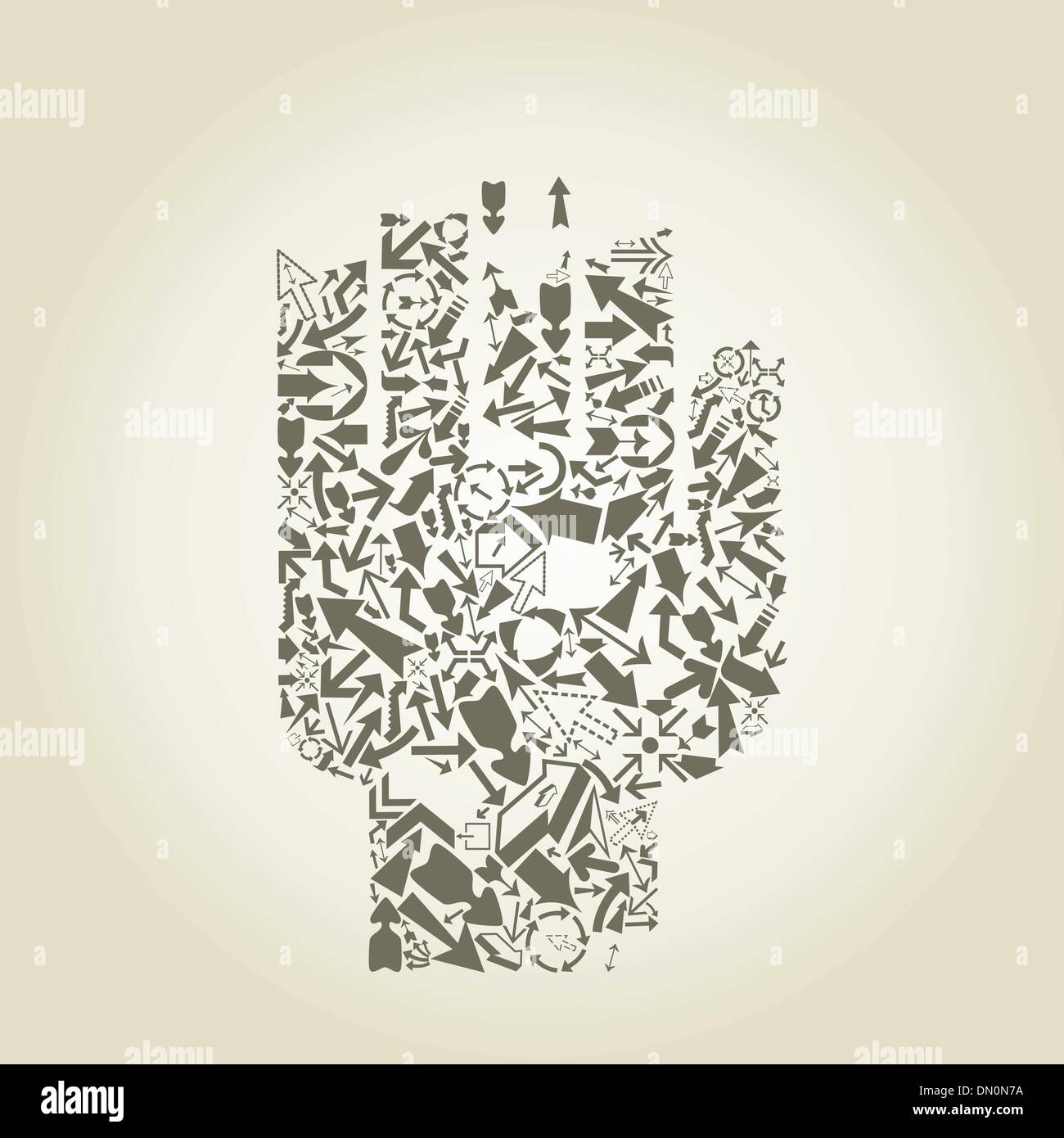 Hand arrow hi-res stock photography and images - Alamy