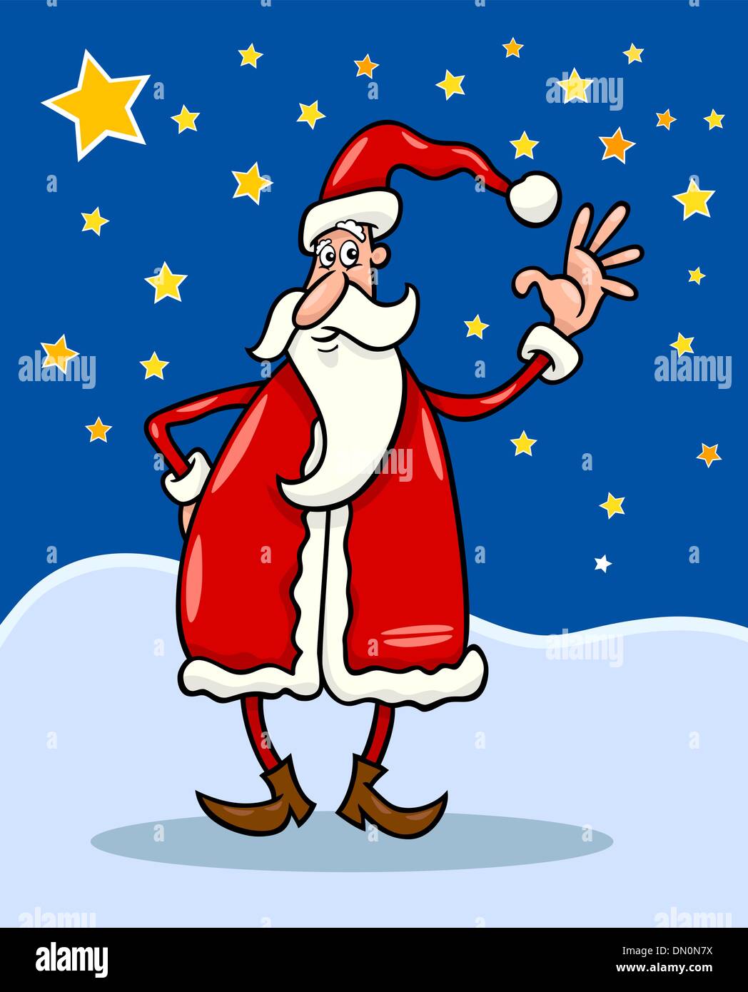 Santa cartoon Stock Vector Images - Alamy