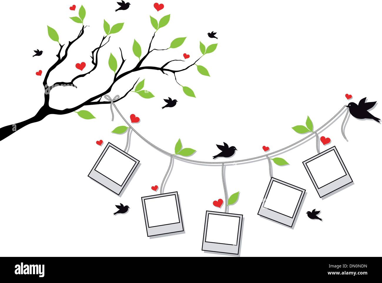 Blank photo frames Stock Vector Images - Alamy