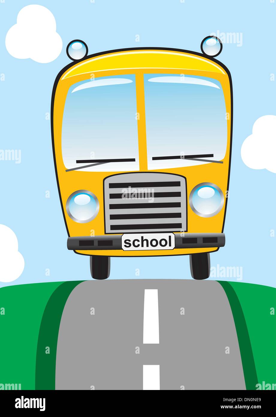 vector school bus Stock Vector Image & Art - Alamy