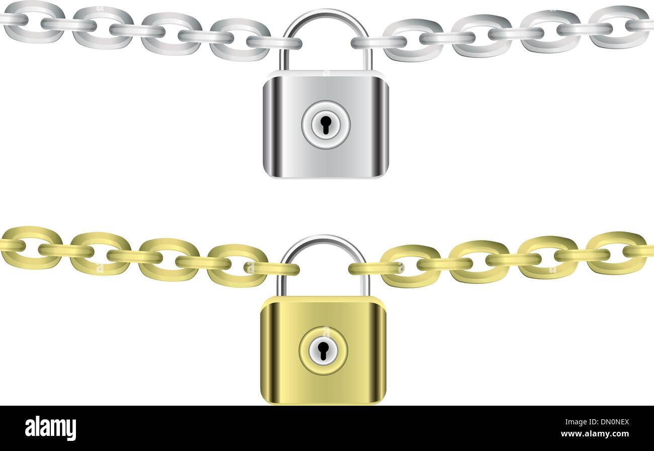 vector chains and locks Stock Vector Image & Art - Alamy