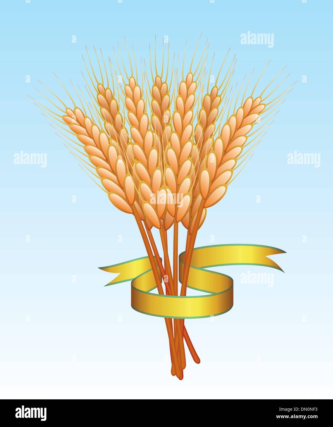 Background green ears wheat Stock Vector Images - Alamy