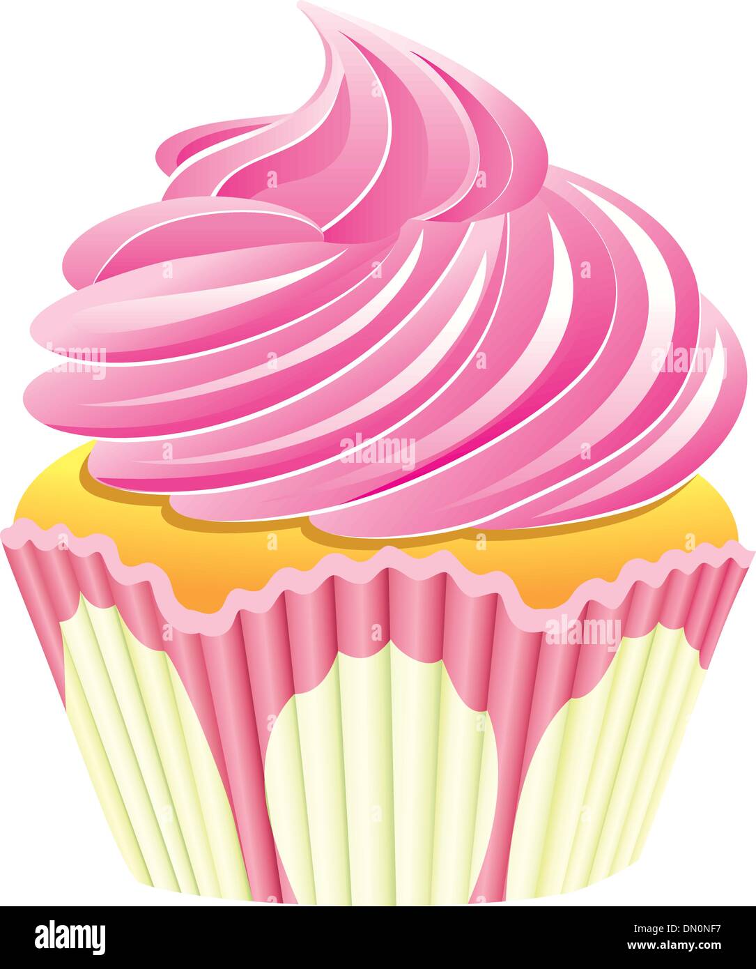 vector pink cupcake Stock Vector Image & Art - Alamy
