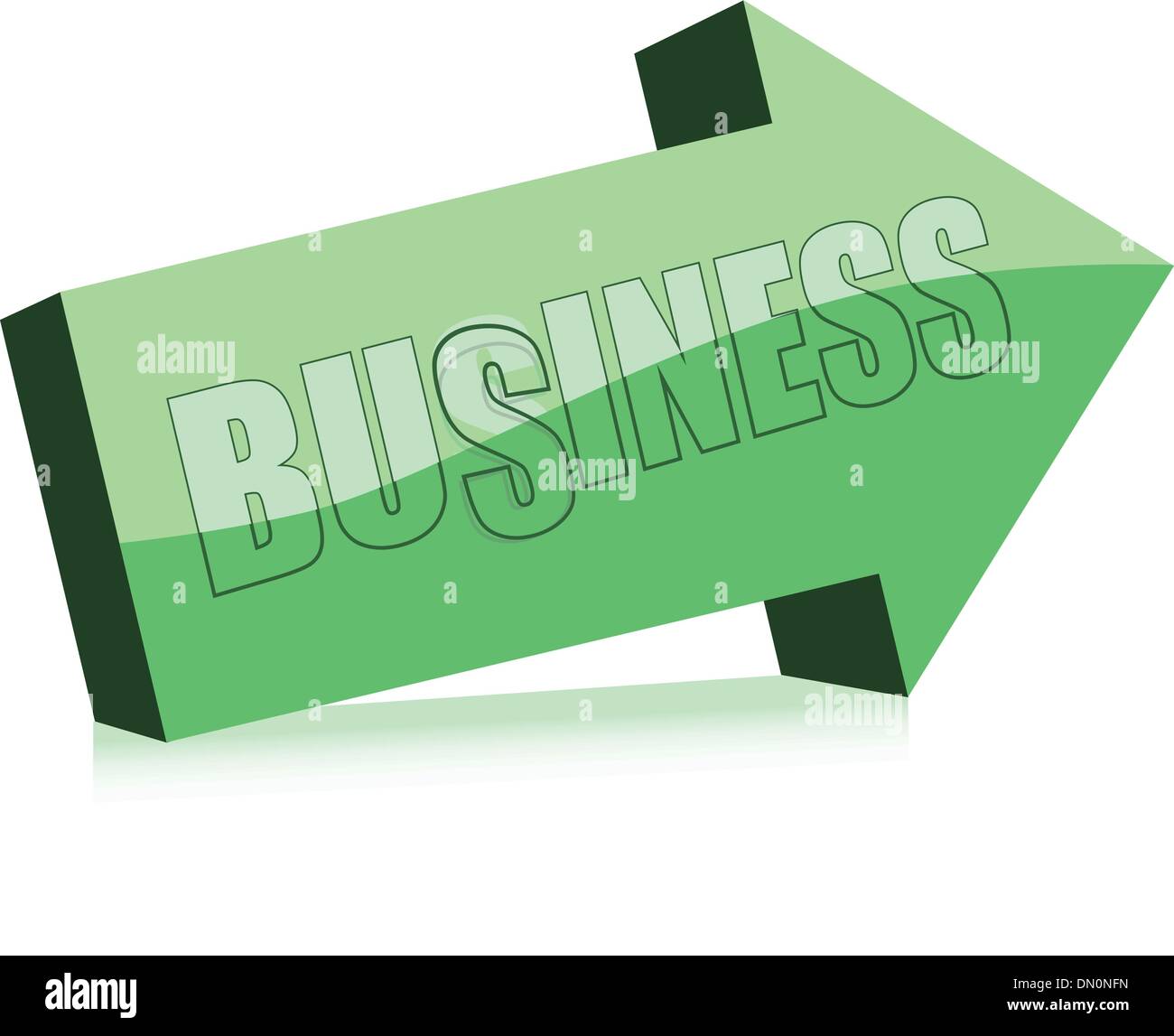 Arrow word business Stock Vector Image & Art - Alamy
