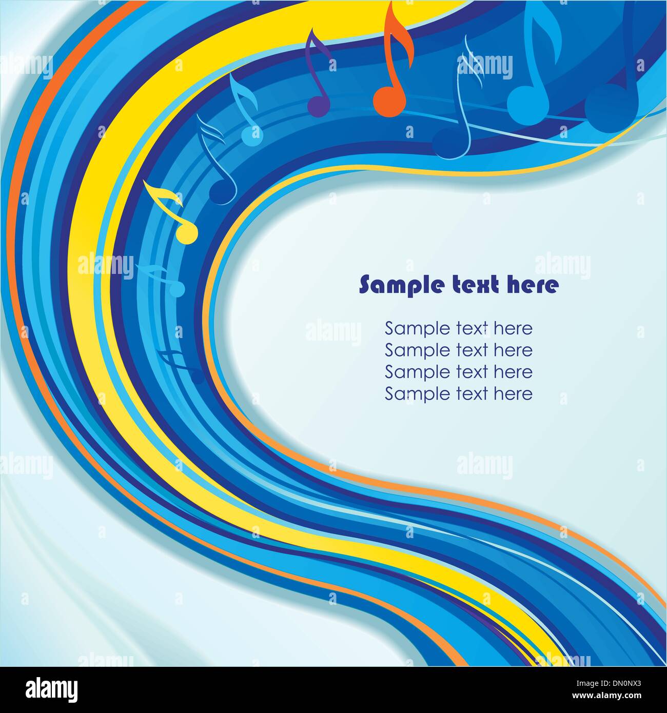 Decorative colorful musical background Stock Vector Image & Art - Alamy