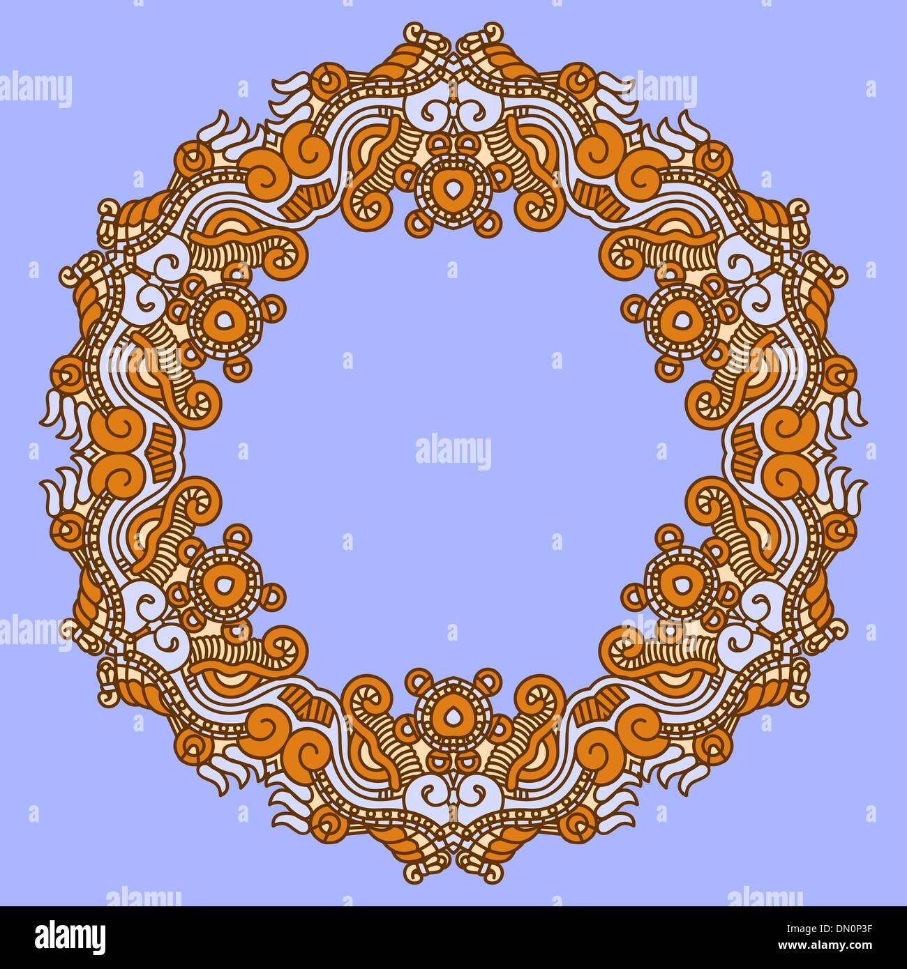 Vector mexican embroidery round pattern hi-res stock photography and ...