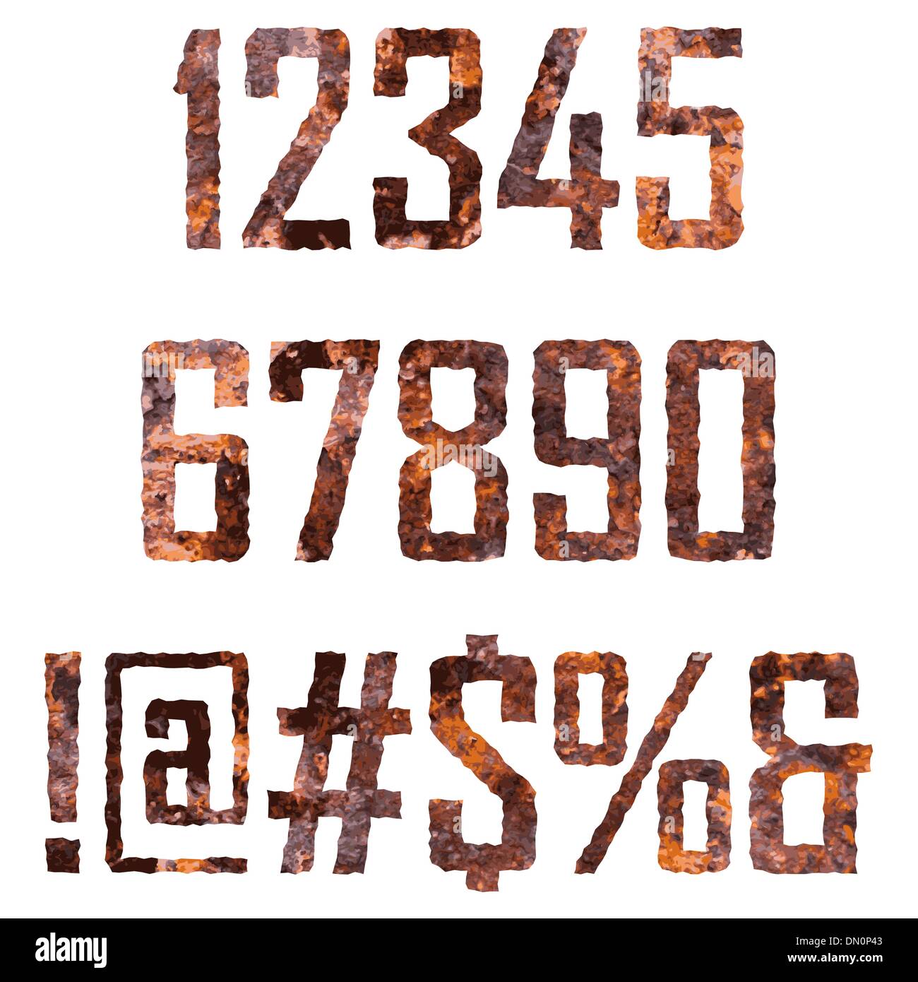 Iron letters rust Stock Vector Images - Alamy