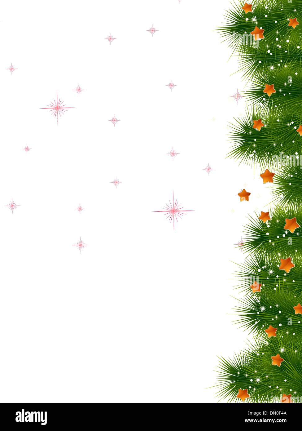 Red christmas tinsel stars Stock Vector Images - Alamy