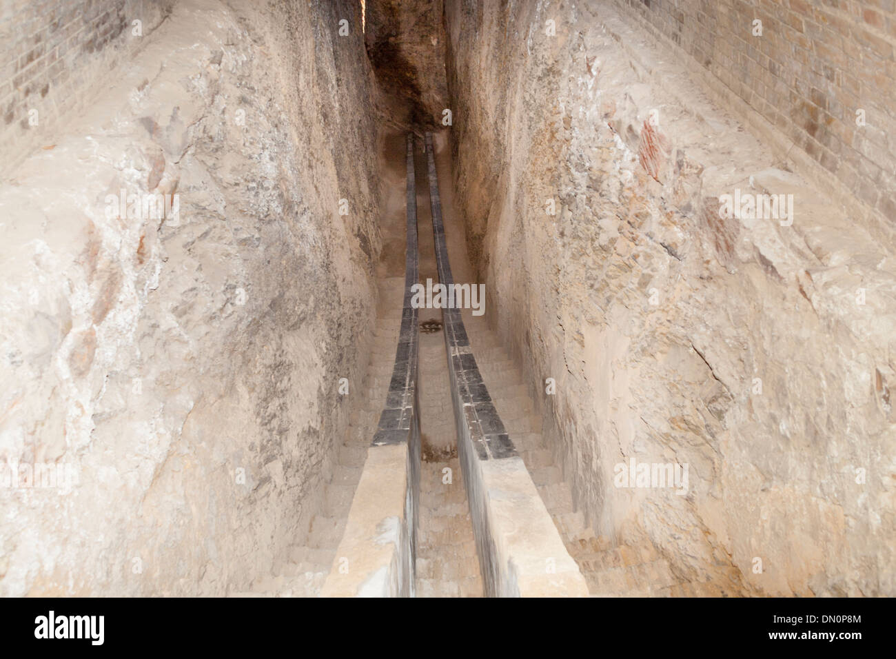 Ulugh Beg Observatory interior, also known as Ulugbek Observatory ...