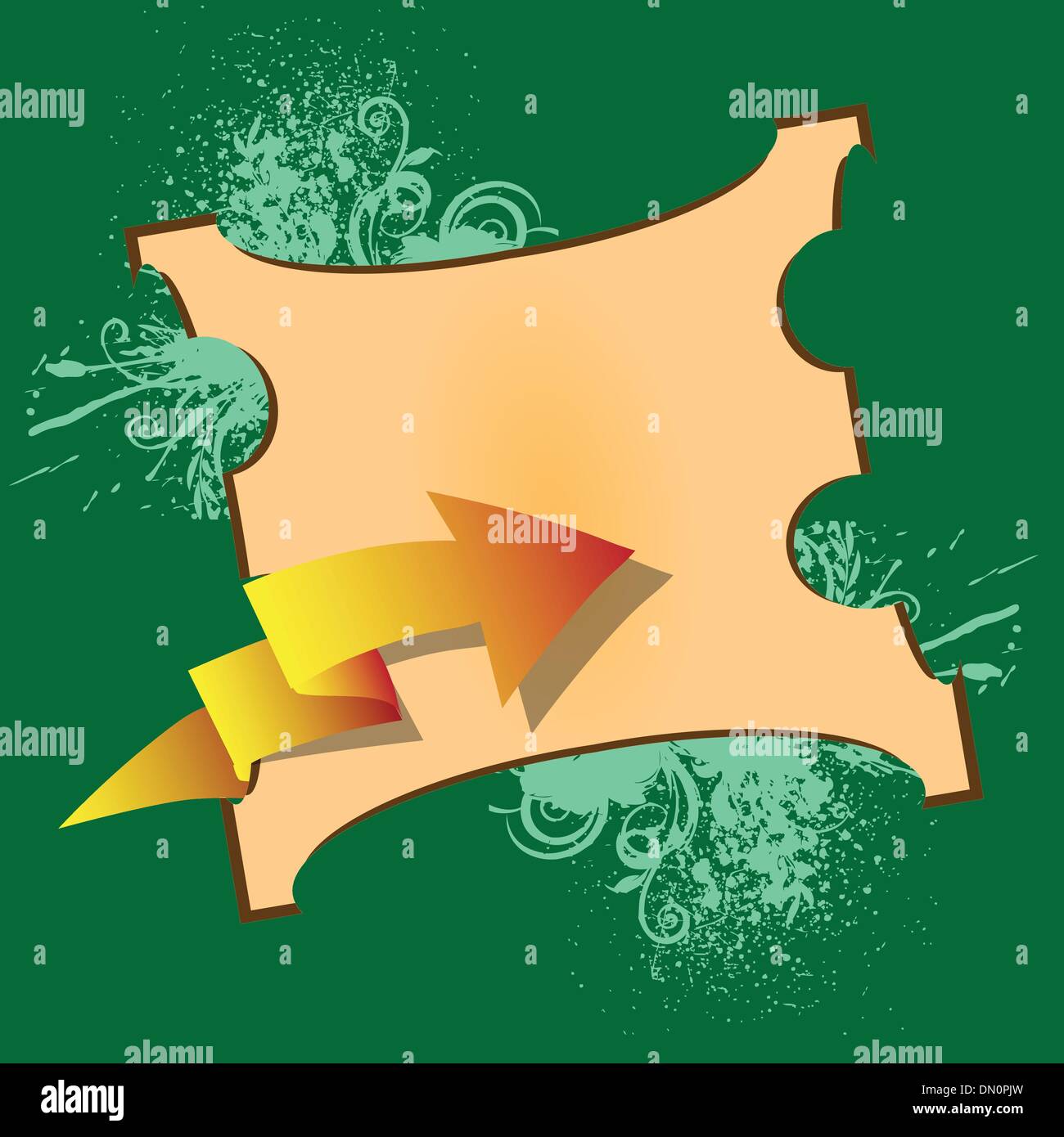 Picture frame on background field Stock Vector Images - Alamy