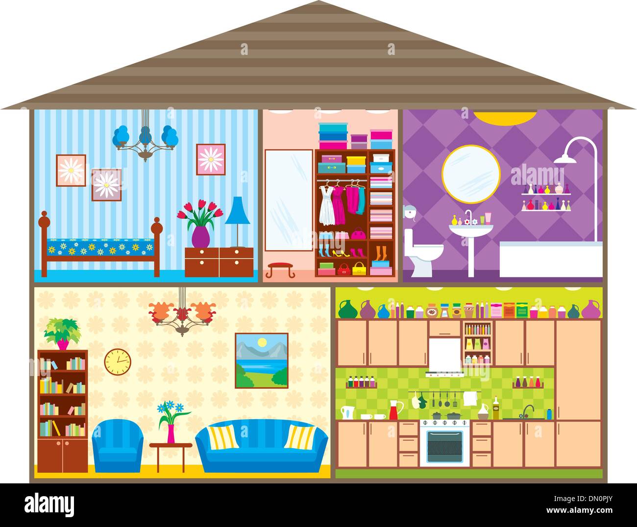 Cut section view Stock Vector Images - Alamy