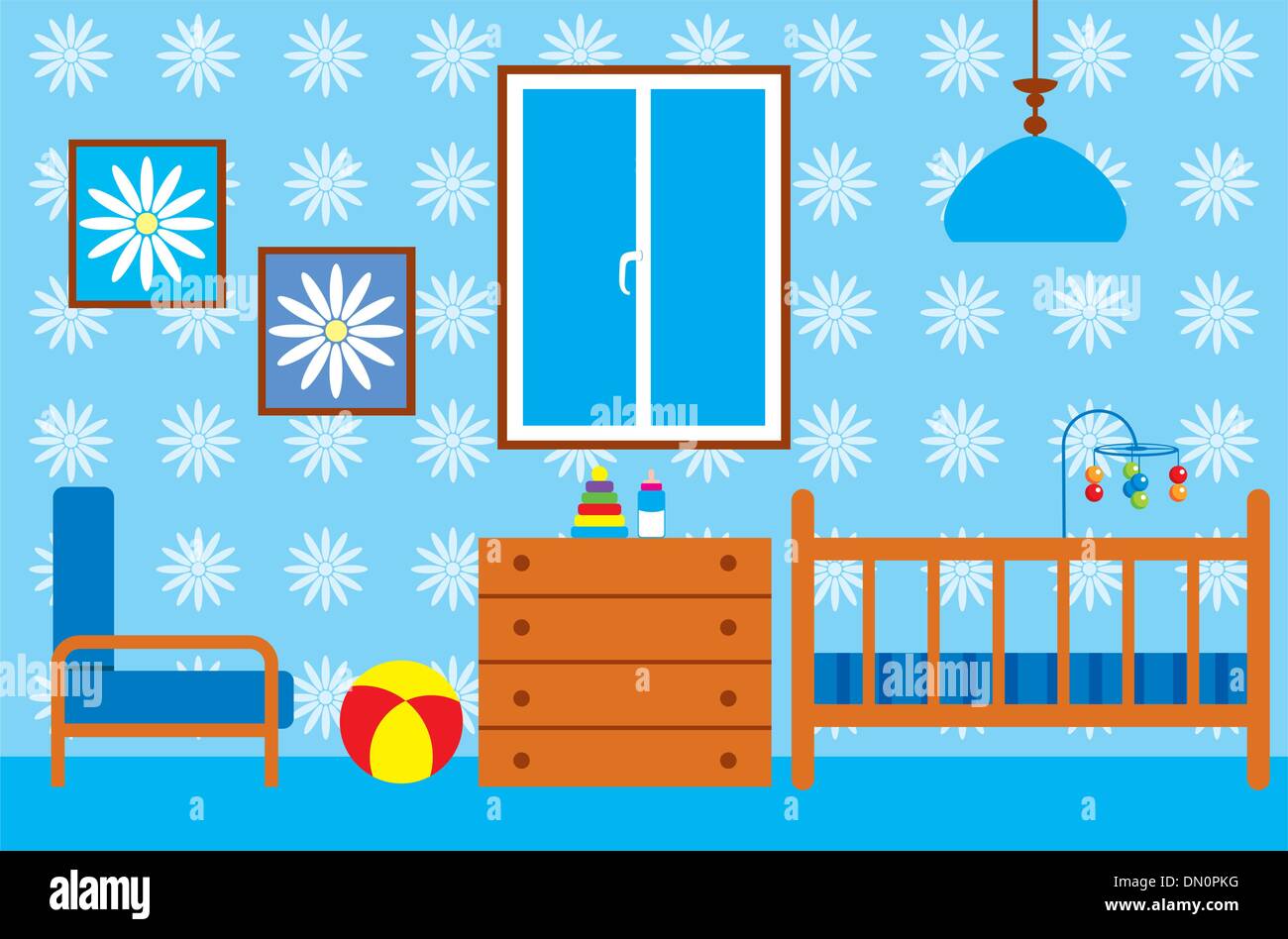 Child nursery room Stock Vector Images - Alamy