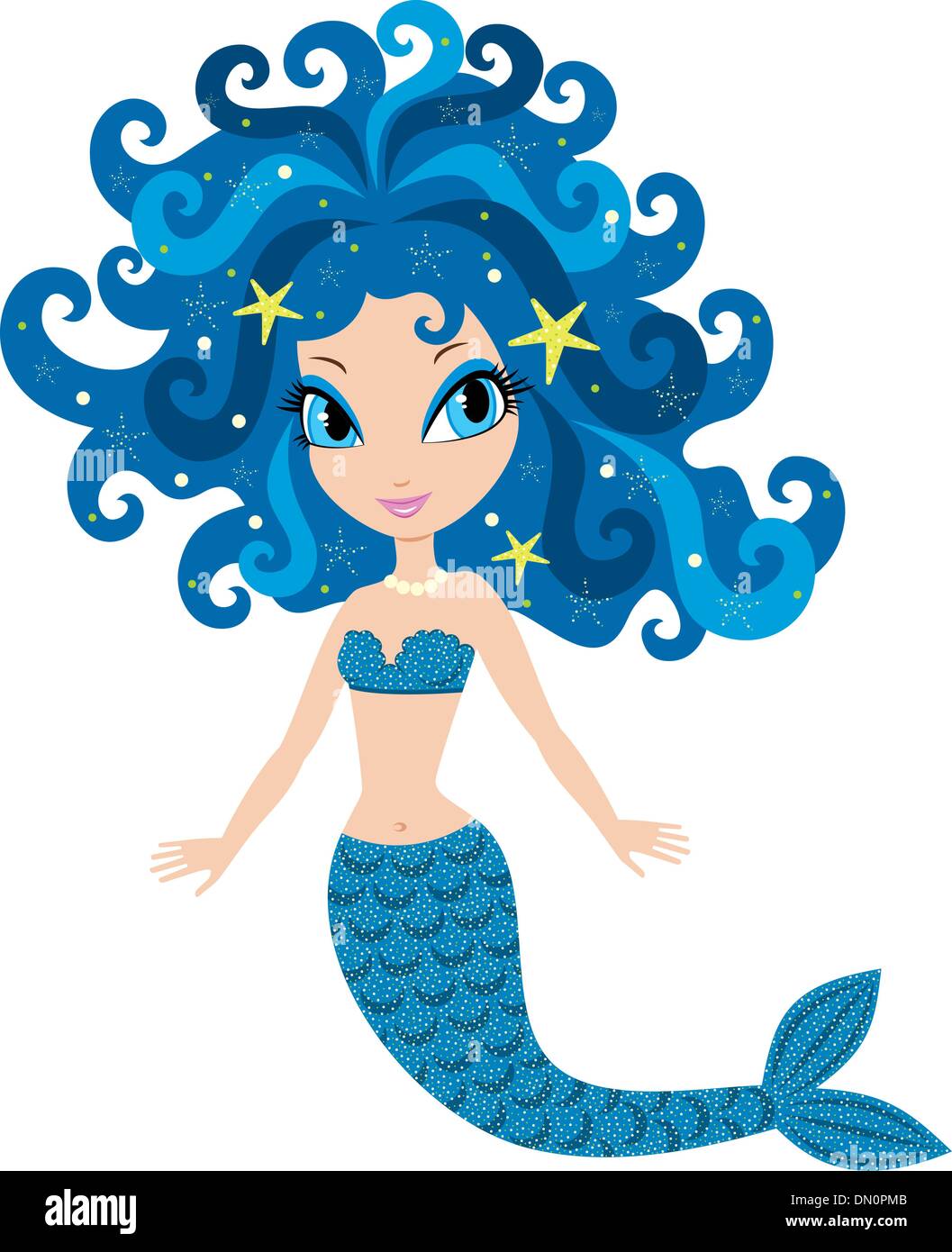 Mermaid cartoon hi-res stock photography and images - Alamy