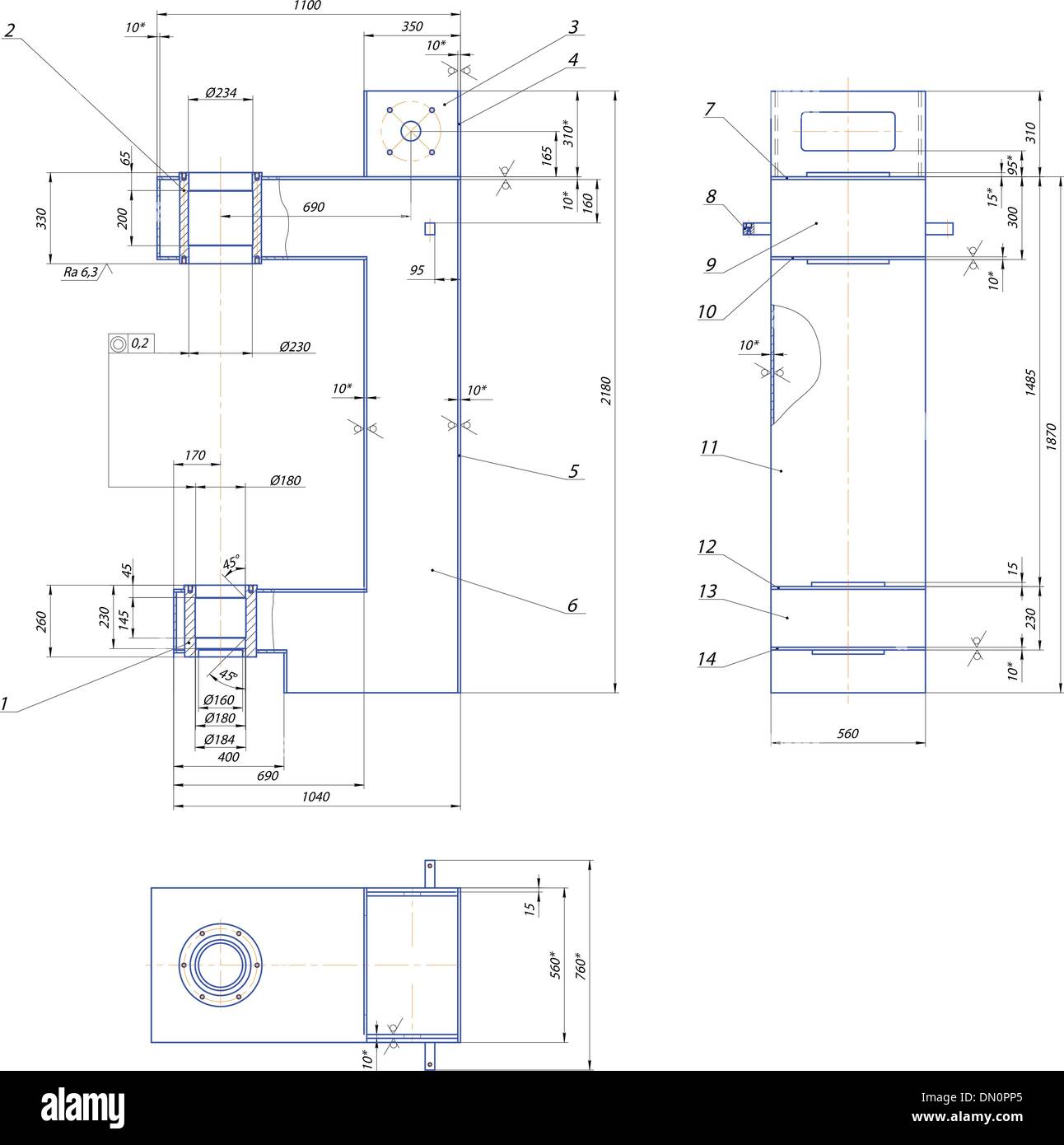 Mechanical line drawing hi-res stock photography and images - Alamy