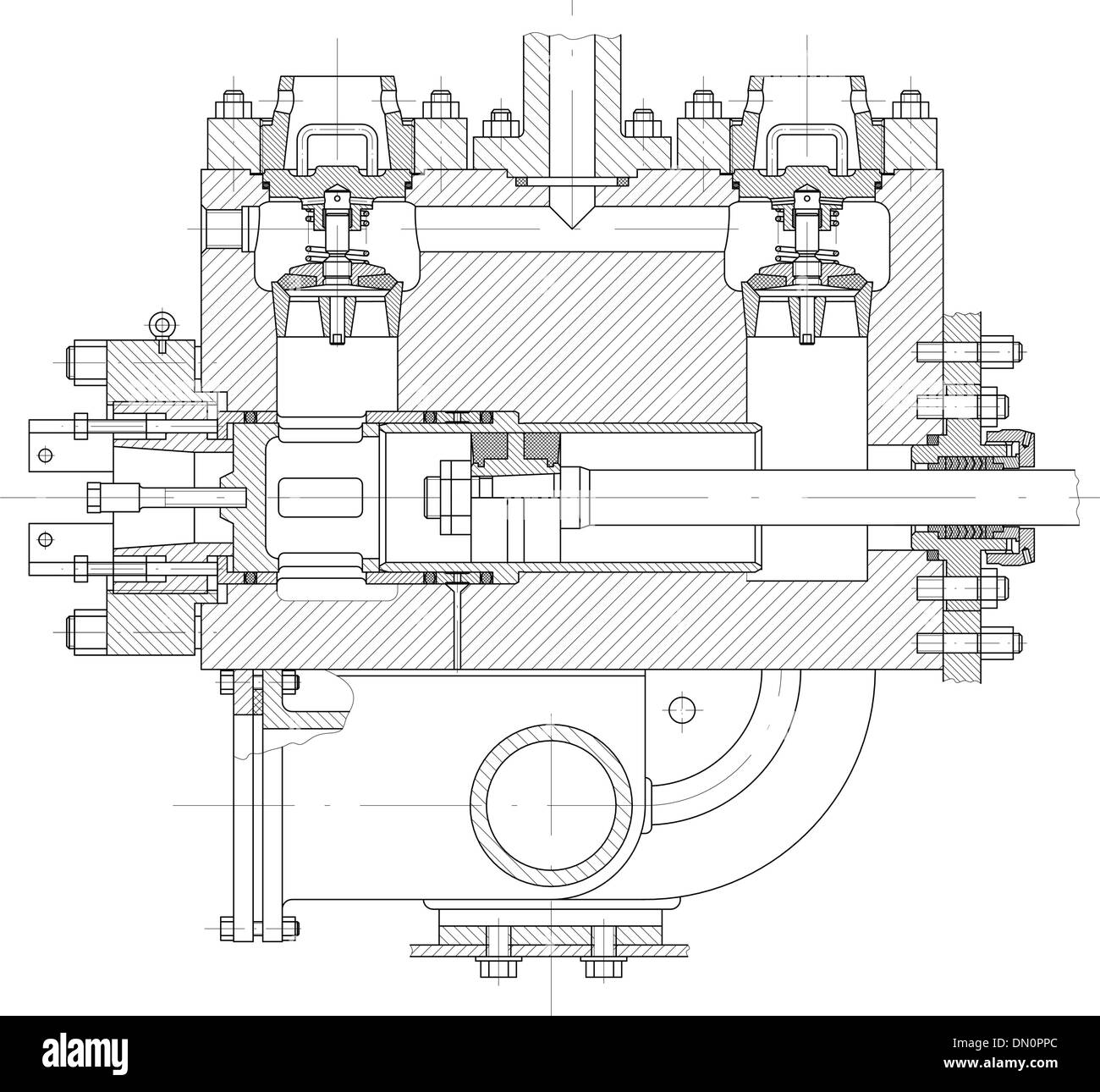 Valve sketch Stock Vector Images - Alamy