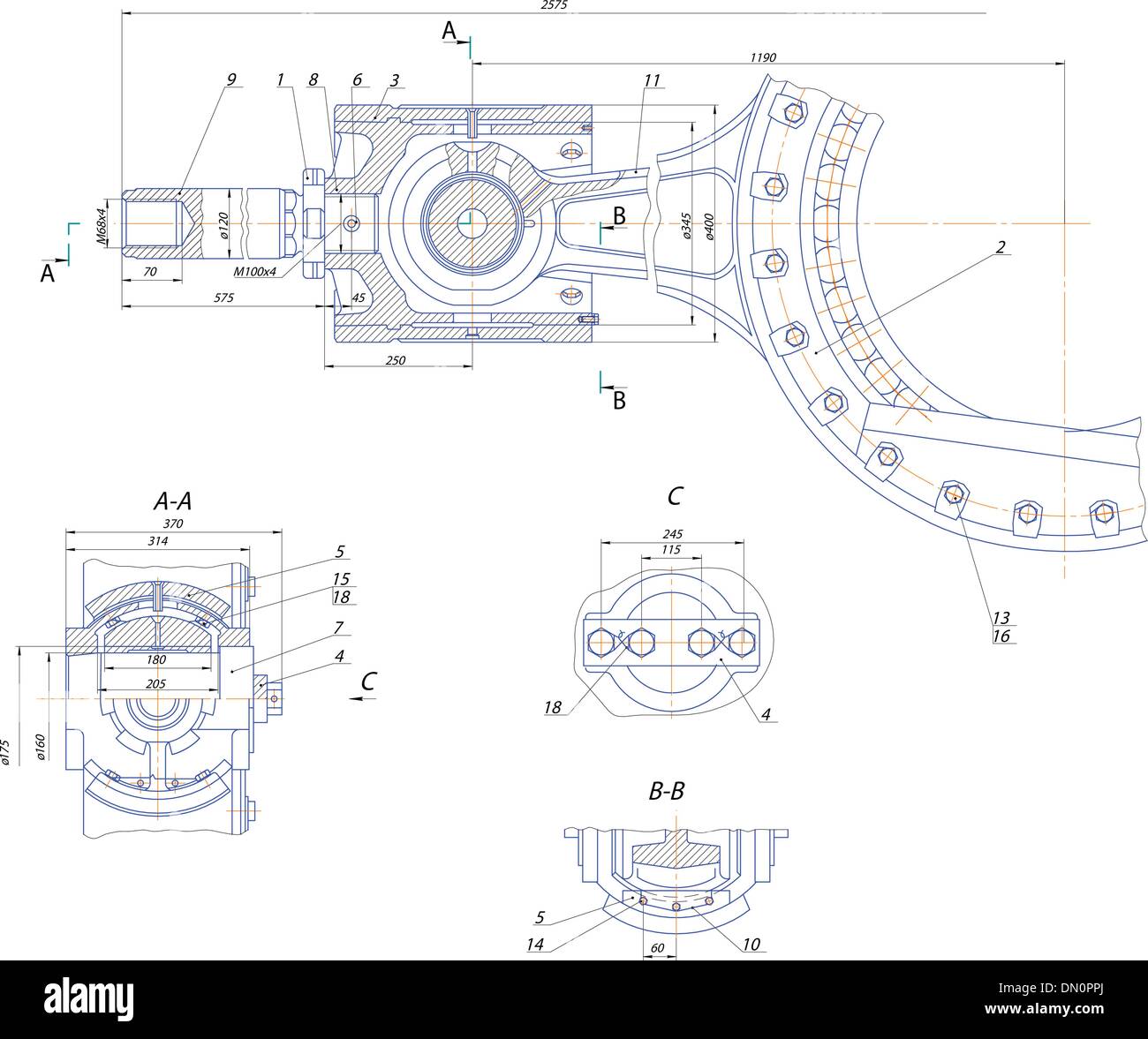 Bearing mechanical Stock Vector Images - Alamy