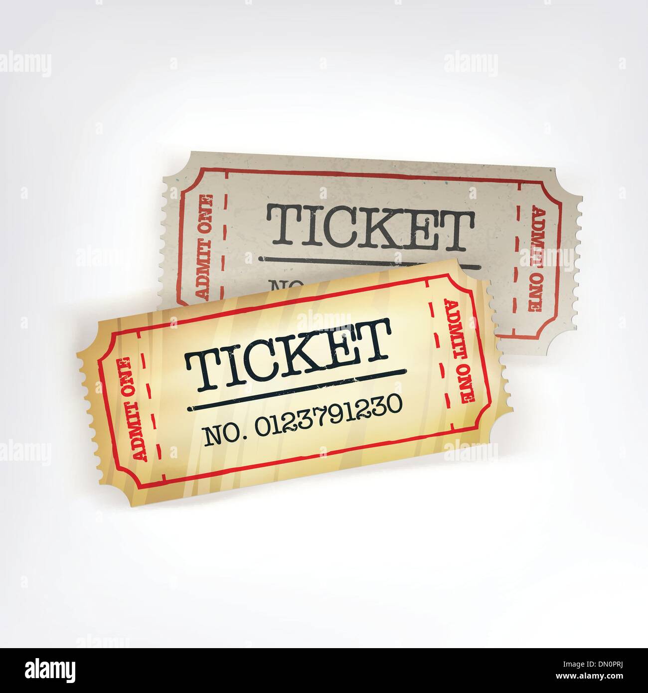 Two tickets for the theater hi-res stock photography and images - Alamy