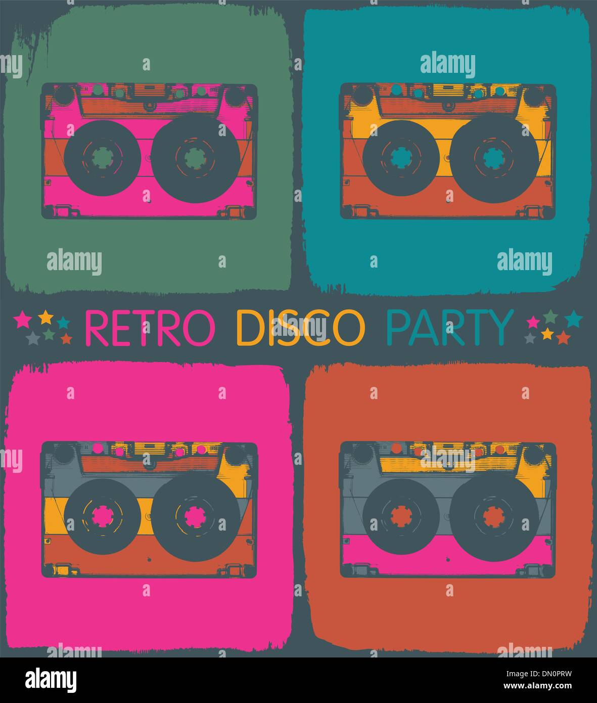 Disco dance retro style hi-res stock photography and images - Alamy