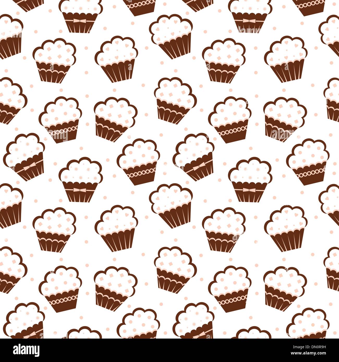Seamless cupcake pattern Stock Vector Image & Art - Alamy