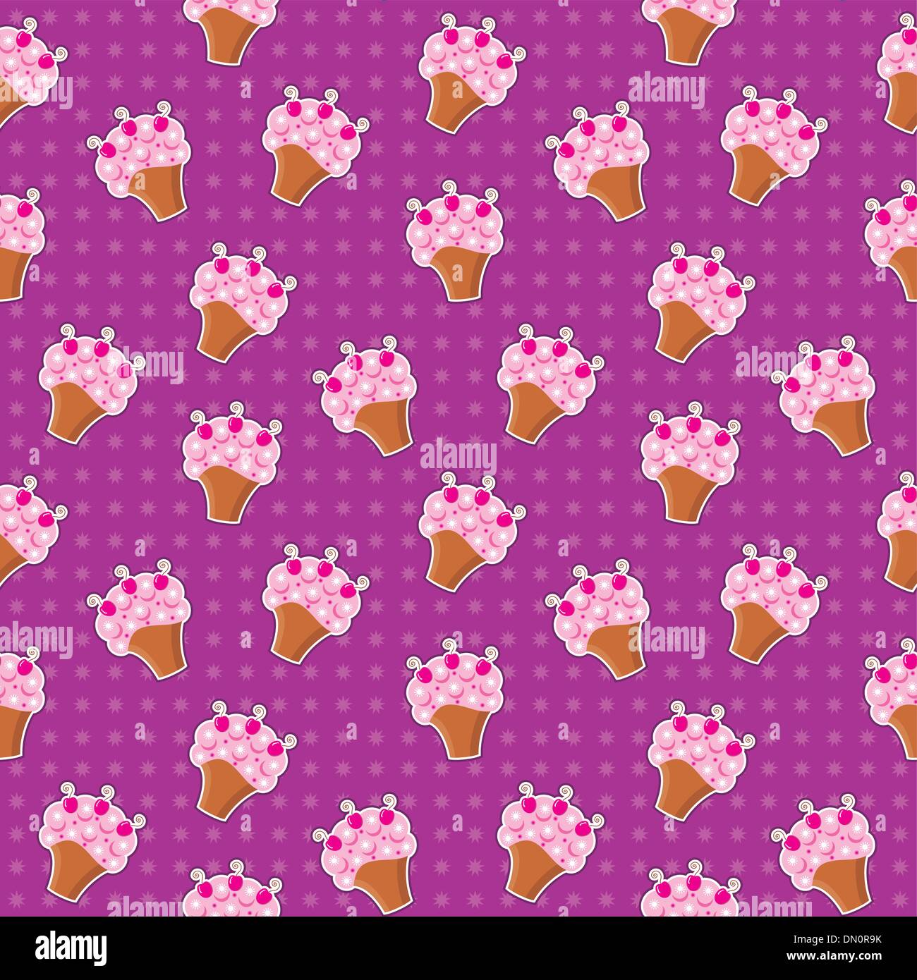 Seamless cupcake pattern Stock Vector Image & Art - Alamy