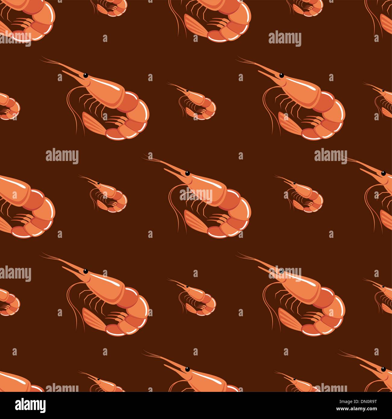 Seamless shrimp pattern hi-res stock photography and images - Alamy