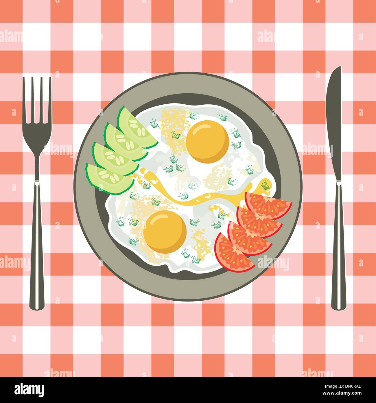 Plate full of food Stock Vector Images - Alamy