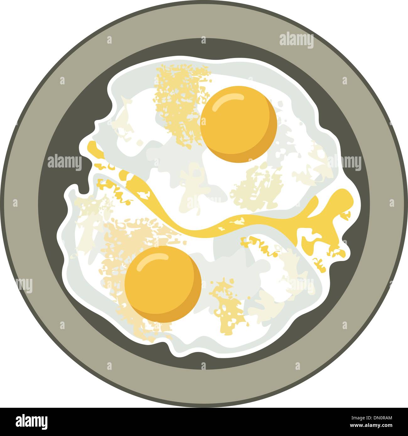 Fried omelet Stock Vector Images - Alamy