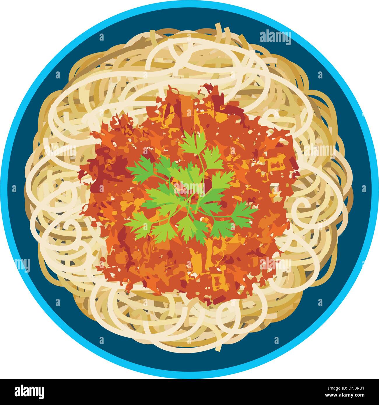 Pasta spaghetti spaghetti in Stock Vector Images - Alamy