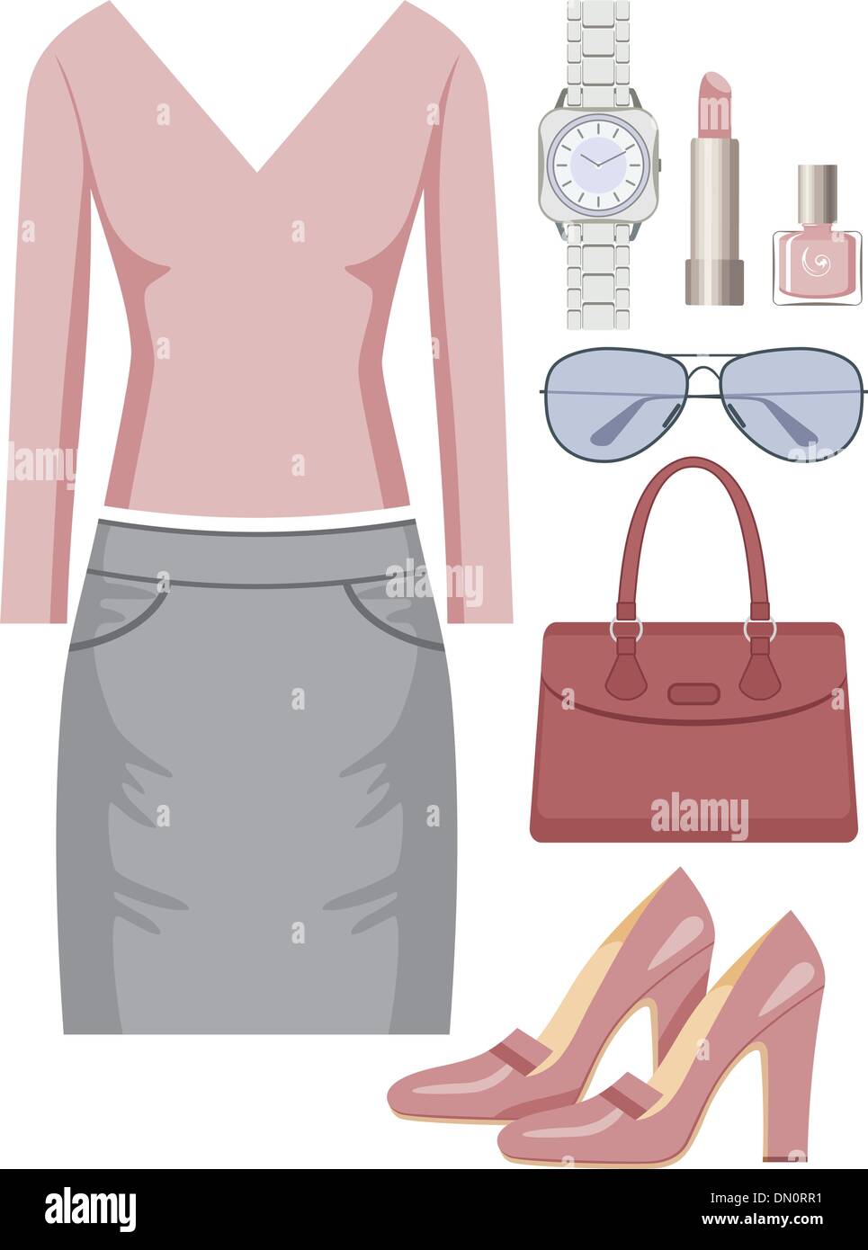 Sweater grey Stock Vector Images - Alamy