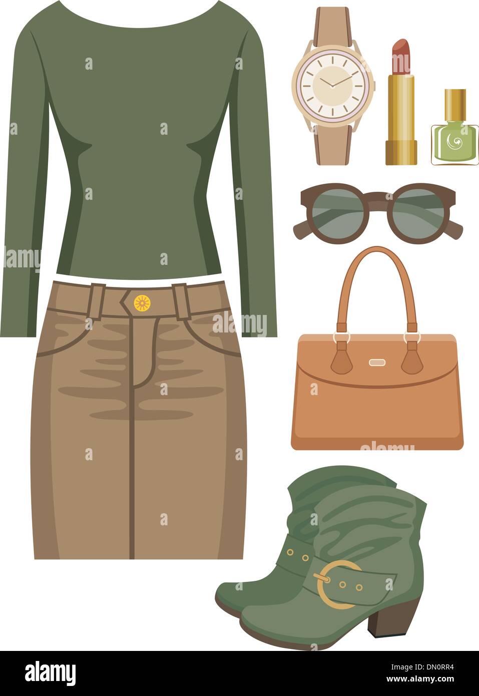 A skirt Stock Vector Images - Alamy