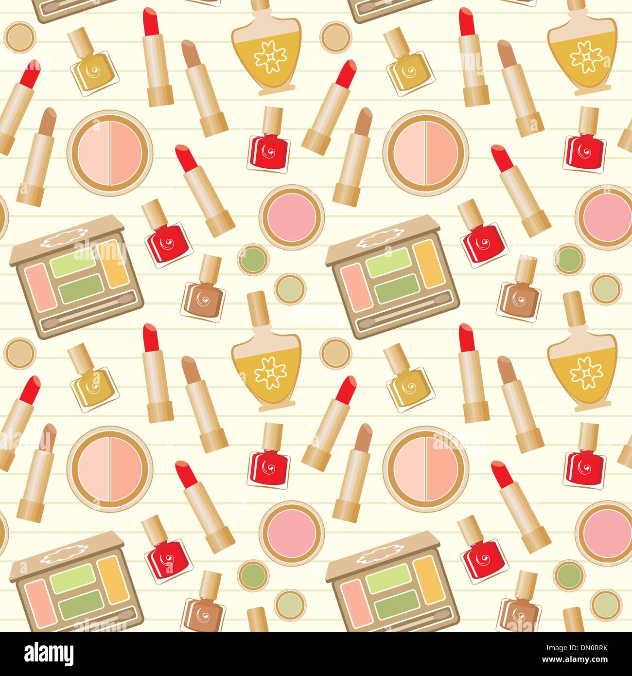 Seamless cosmetics pattern hi-res stock photography and images - Alamy