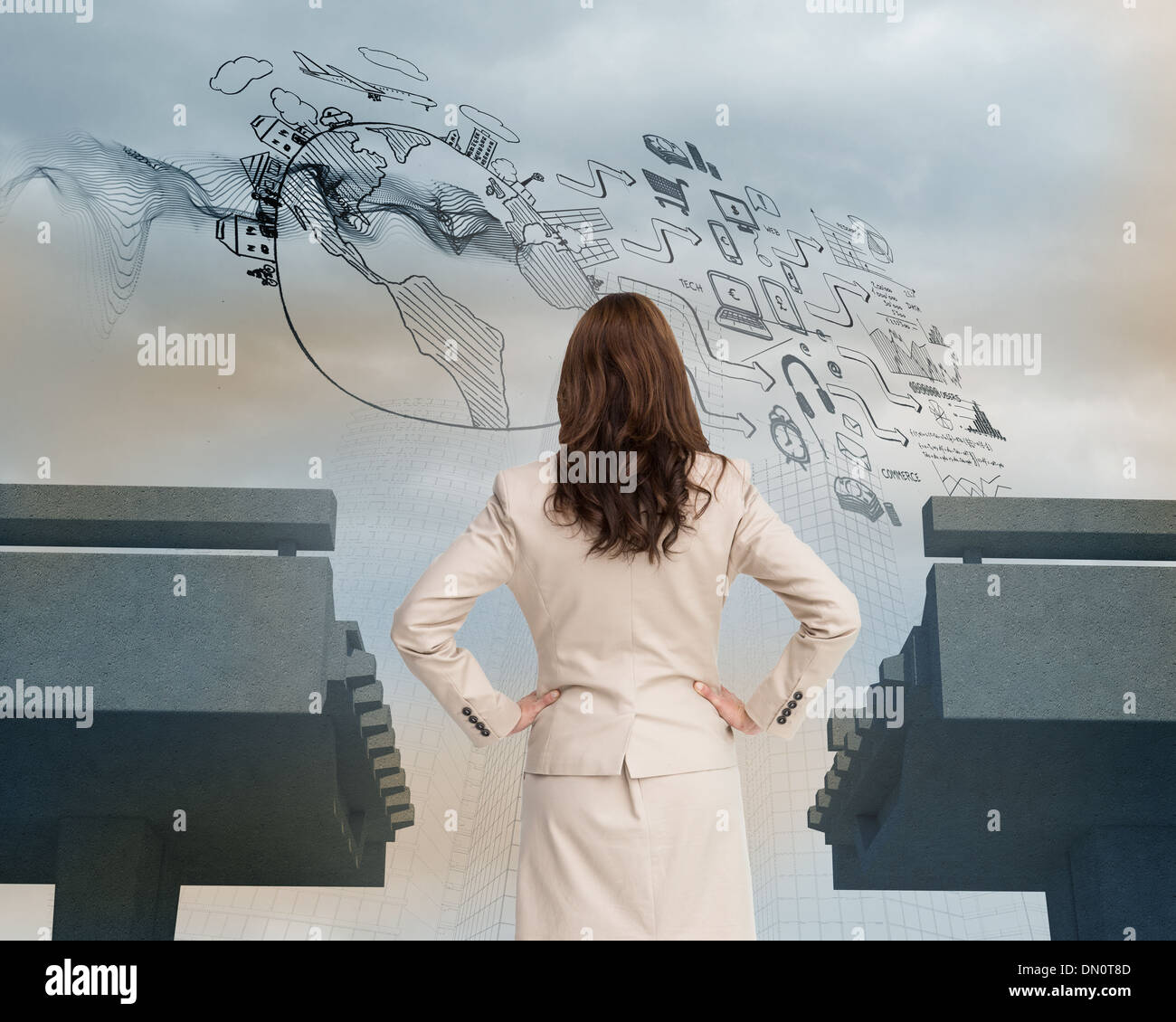 Back to camera hi-res stock photography and images - Alamy